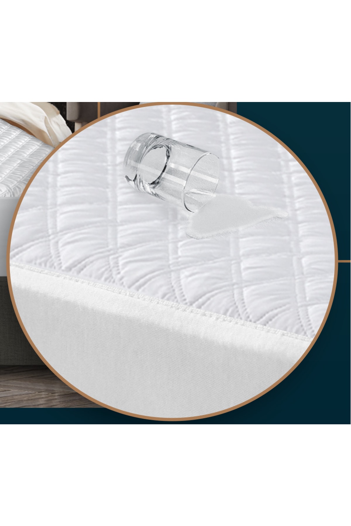 Gonz Alez Gonzalez Sıvı Geçirmez Çift Kişilik Yatak Alezi - Kapitone ...