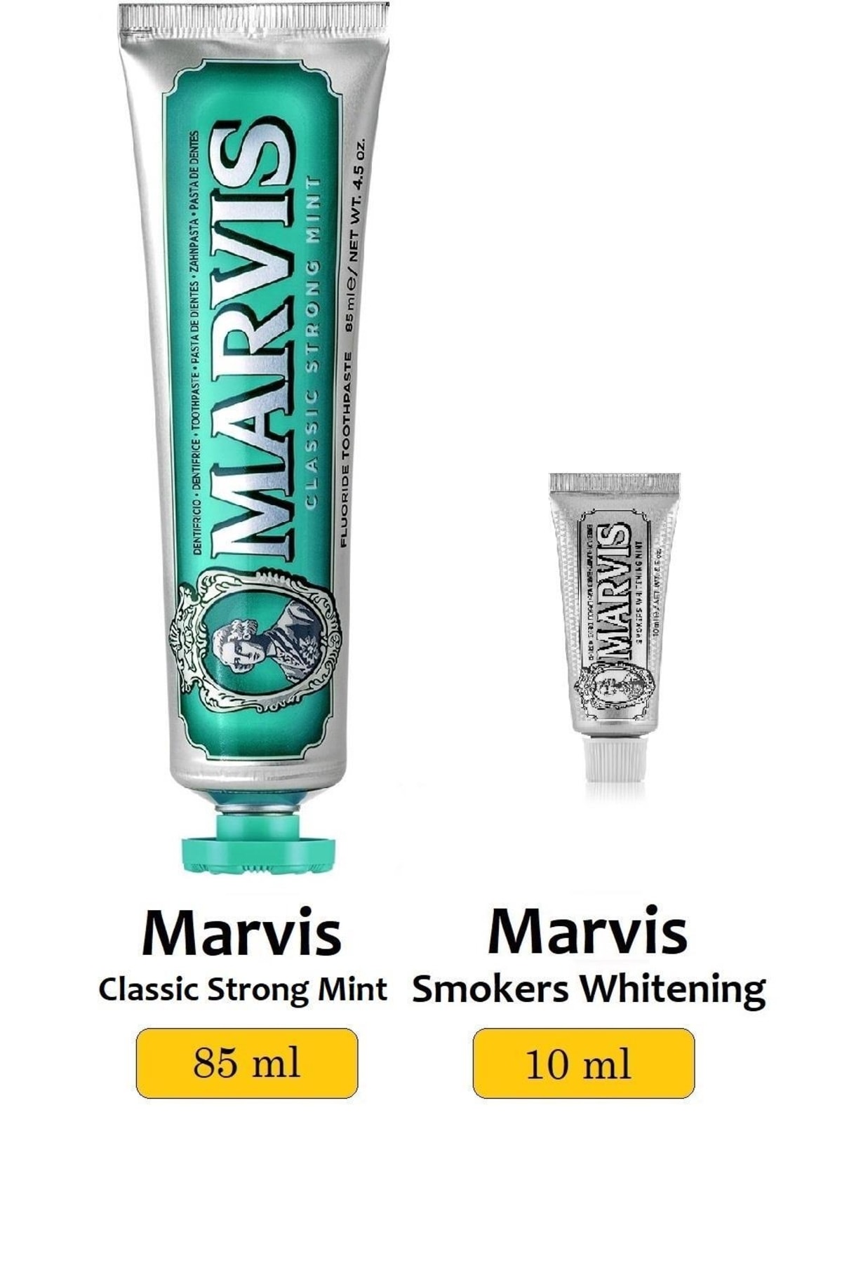 Marvis Classic Strong Mint Diş Macunu 85 Ml Smokers Whitening Mint Diş ...