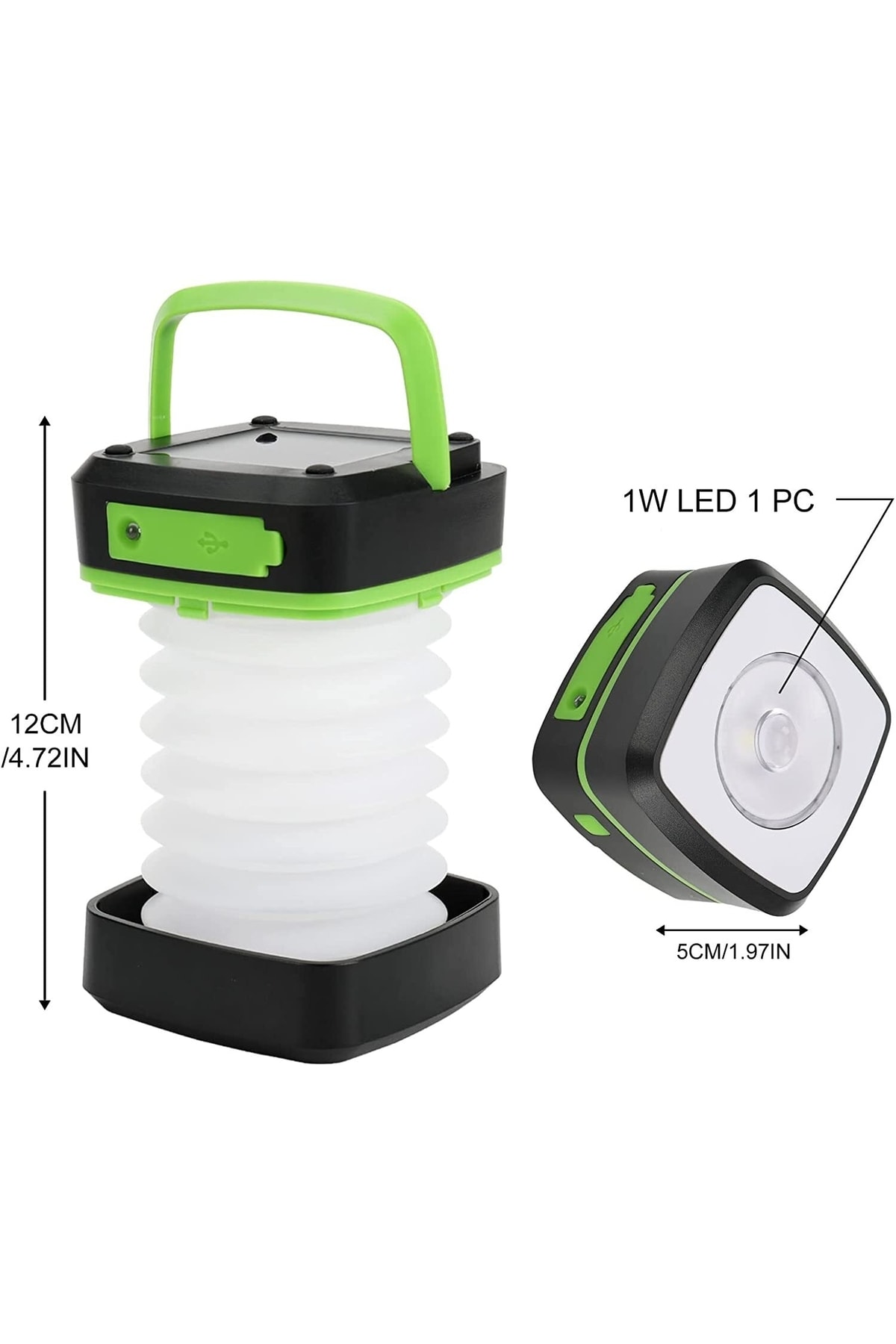 Genel Markalar Solar Kamp Lambası, Usb Şarj Edilebilir Katlanabilir ...