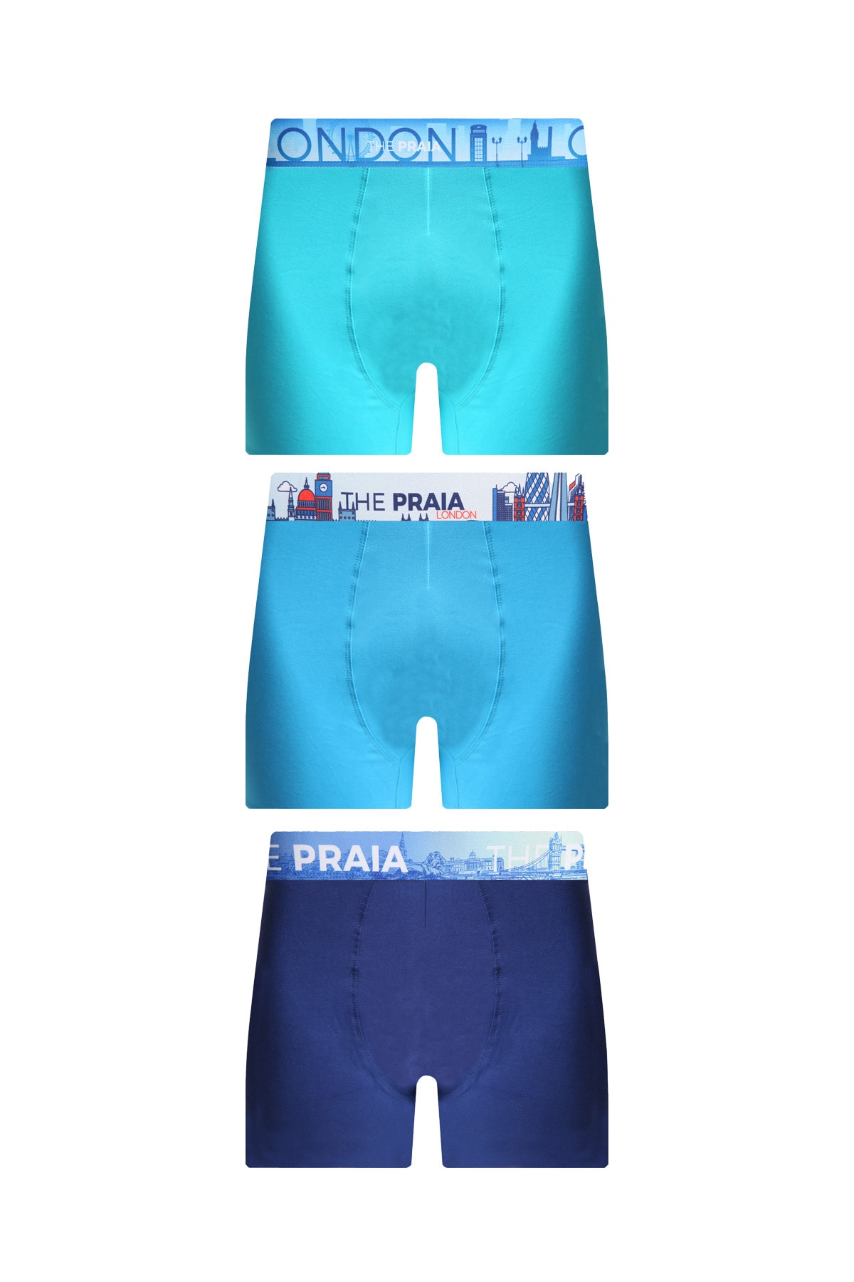 THE PRAIA London Premium Kutulu 3 Adet Erkek Boxer Hediyelik Kutu ...