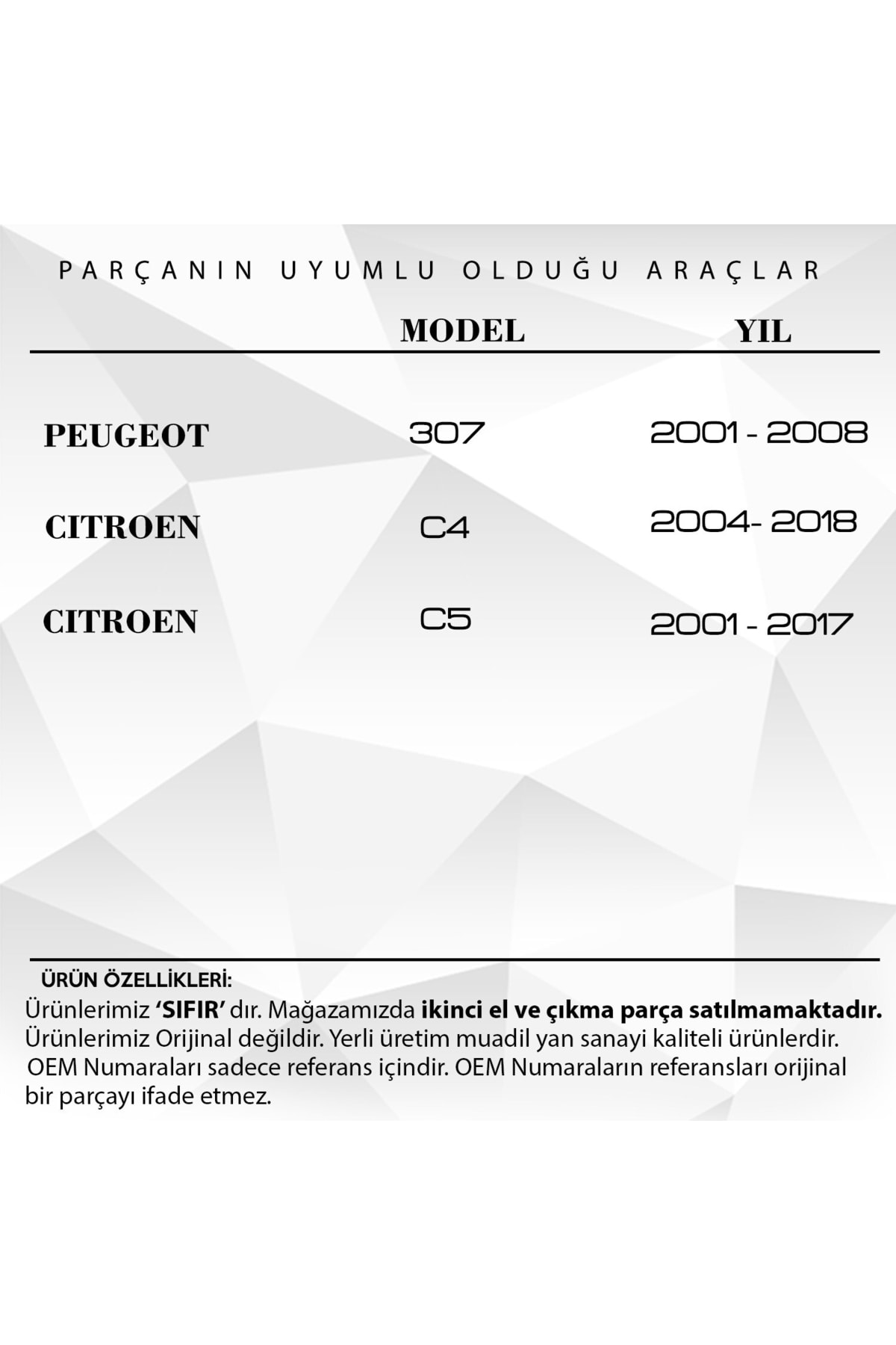 Genel Markalar Peugeot 207, 307 Citroen C4 C5 Için Cam Düğme Kapağı ...
