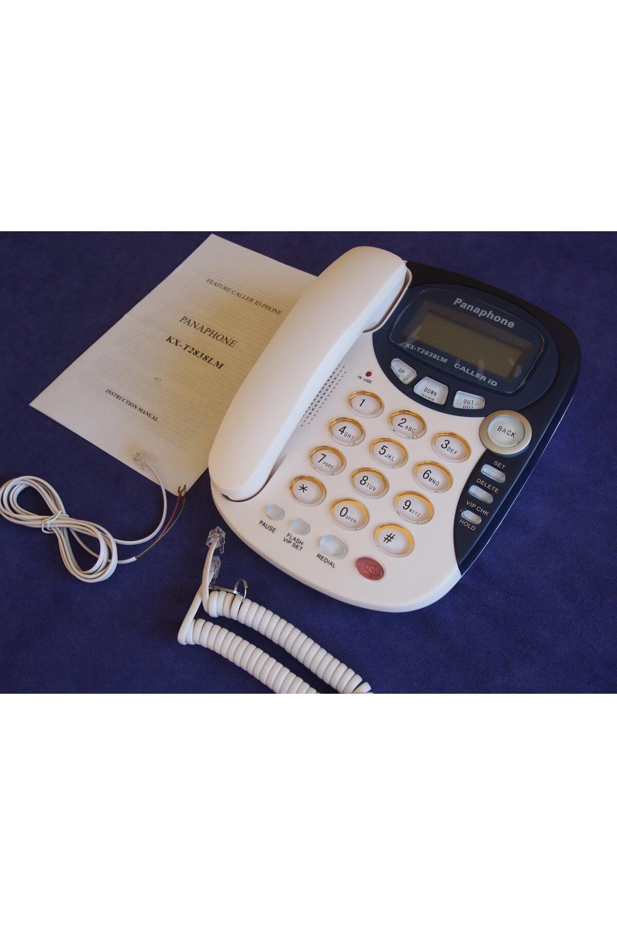 Panaphone Kx-t2838lm Çift Renk Masaüstü Kablolu Ev Telefonu (beyaz ...