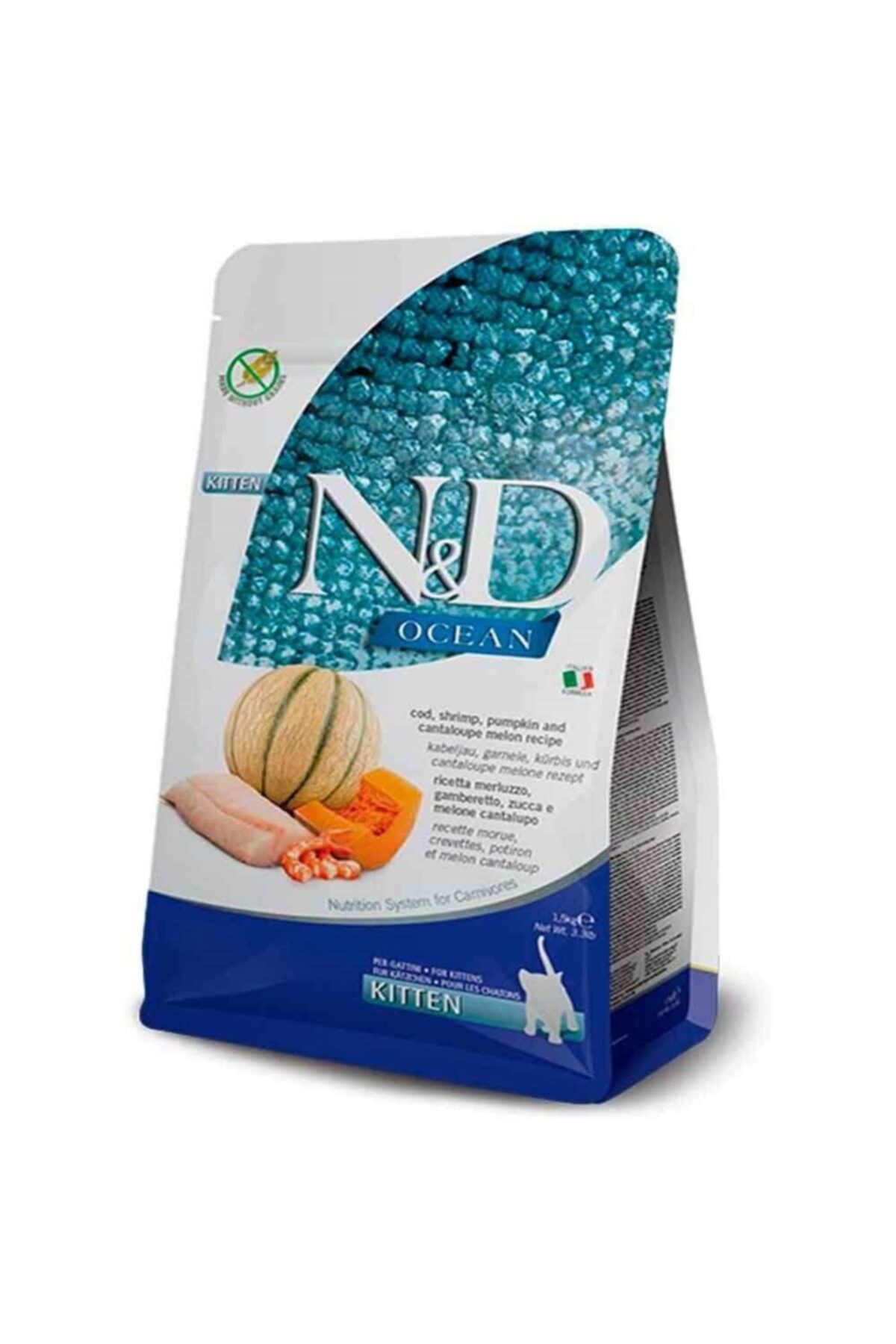 N & D Nd Ocean Kitten Balkabaklı Morina Balıklı Yavru Kedi Maması 1.5 ...
