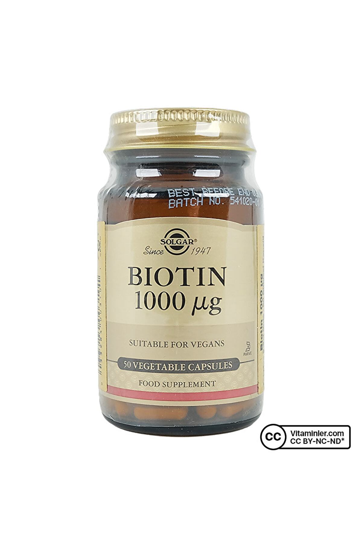Solgar Biotin 1000 mcg 50 Kapsül Yorumları ve Fiyatı - Trendyol