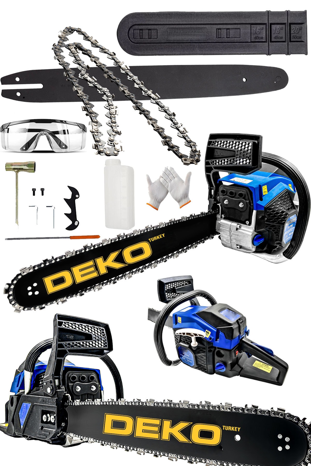 DEKO TURKEY Turbo Dkt6200 Çelik Krank Benzinli Ağaç Odun Dal Kesme ...