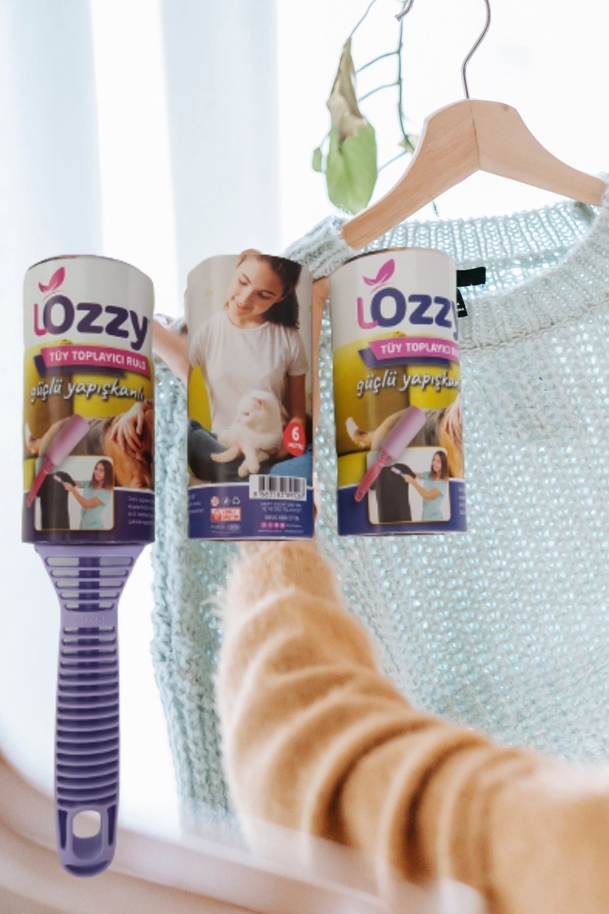 Lozzy Tüy Toplayıcı Elbise, Yün Kazak, Kumaş Ve Koltuklar Için Rulo + 2 ...