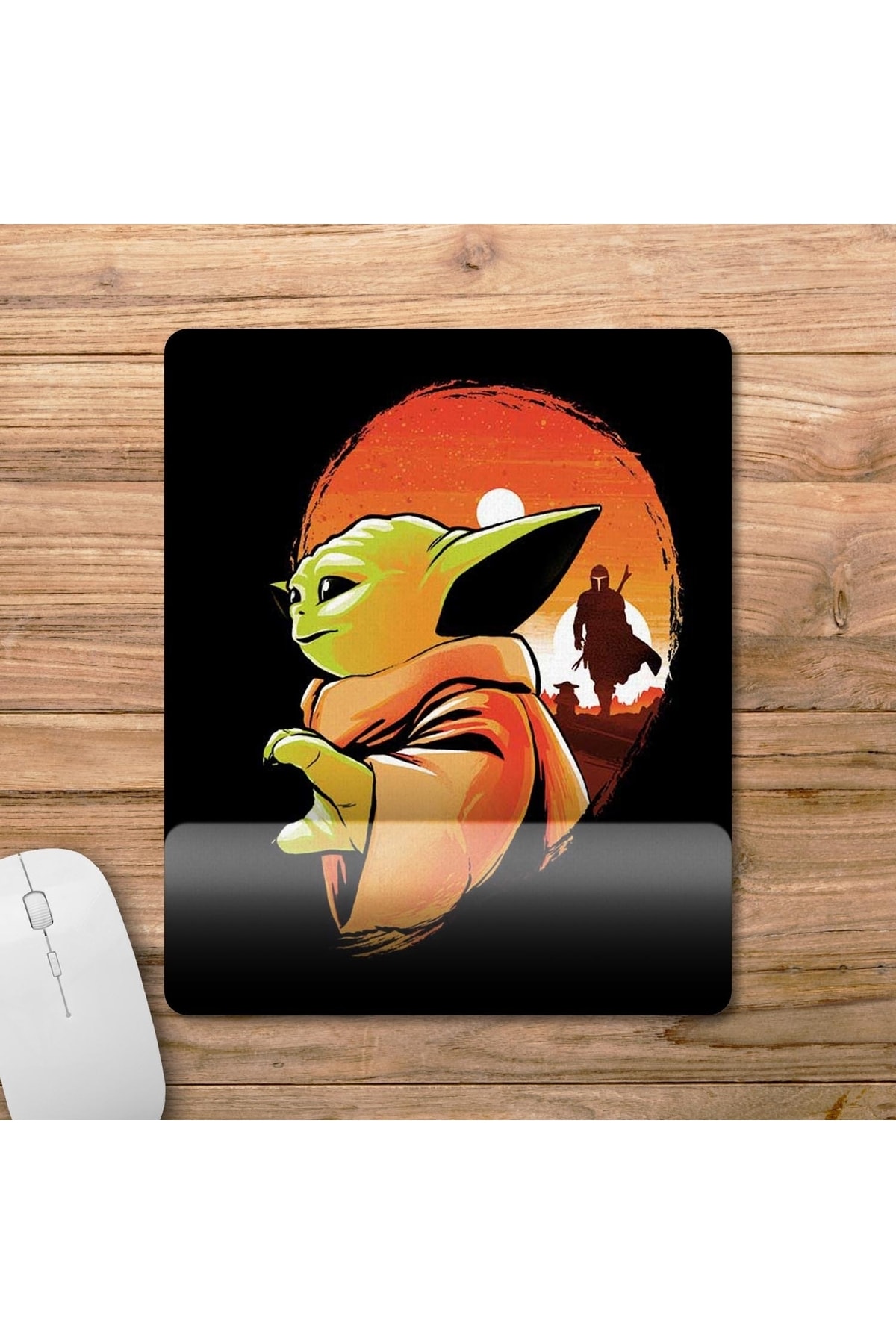 Pixxa The Mandalorian Baby Yoda Grogu Star Wars Bilek Destekli Mousepad ...