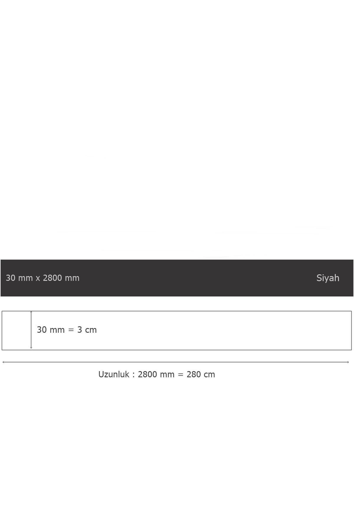 EYM 30 Mm X 2800 Mm Siyah Sibu Aynalı Pleksi Şerit Mobilya Süsü Fiyatı, Yorumları - Trendyol