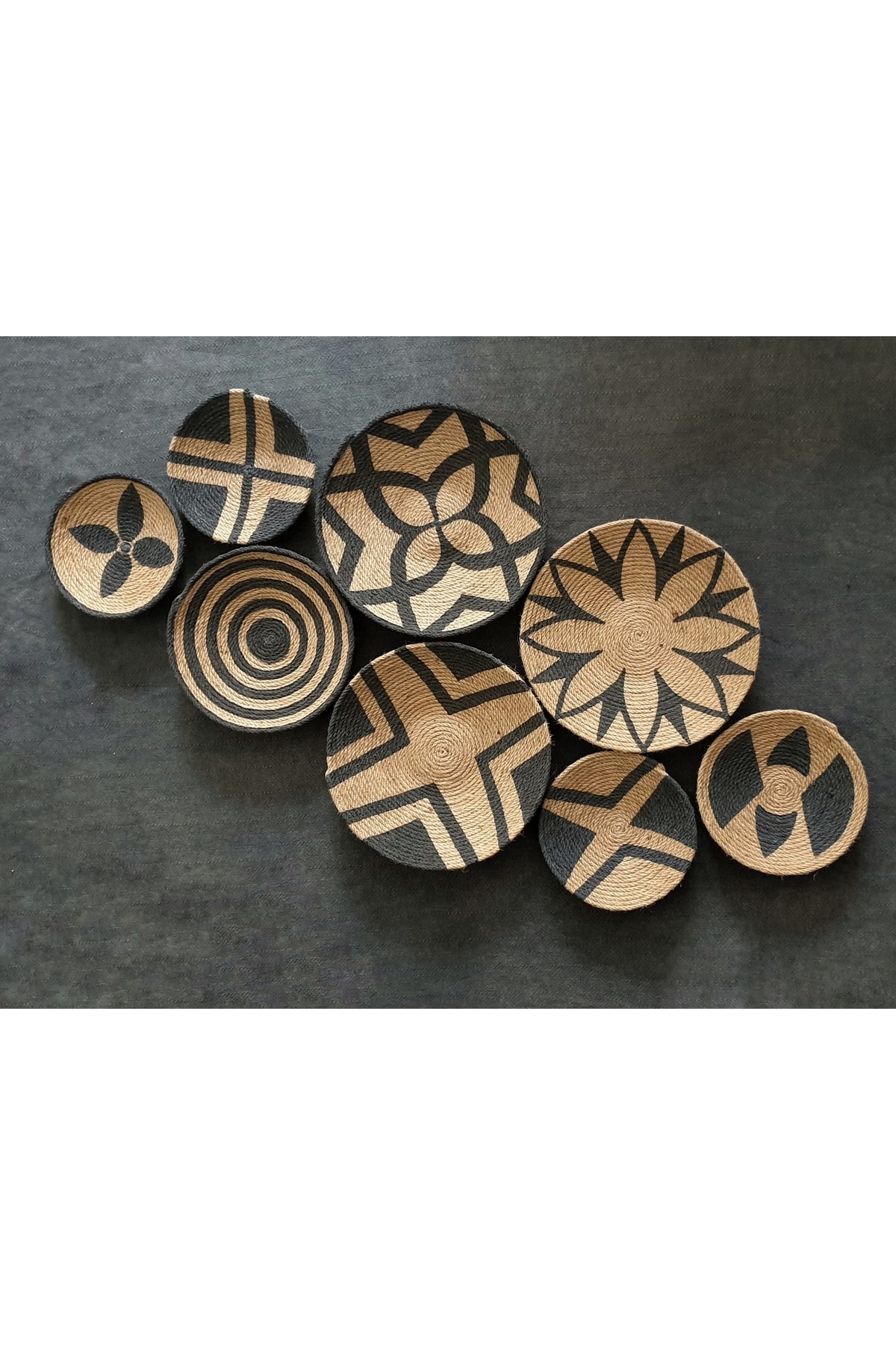 Sarmal Design Afrikan Duvar Tabagi Seti , Hasir Duvar Sepetleri Fiyatı ...