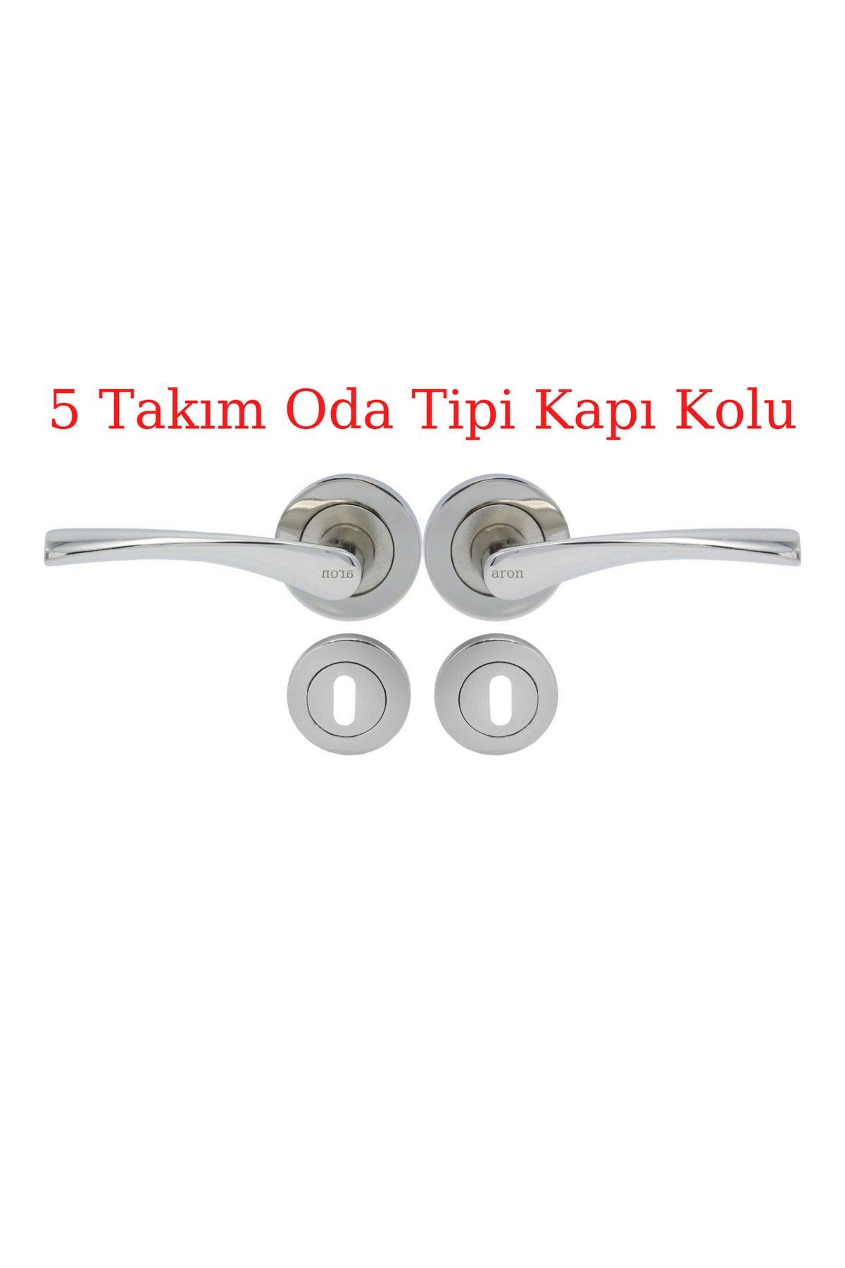ARON (7 TAKIM) Rozetli Kapı Kolu **3 1** Daire Seti Brawo Nikel Saten ...