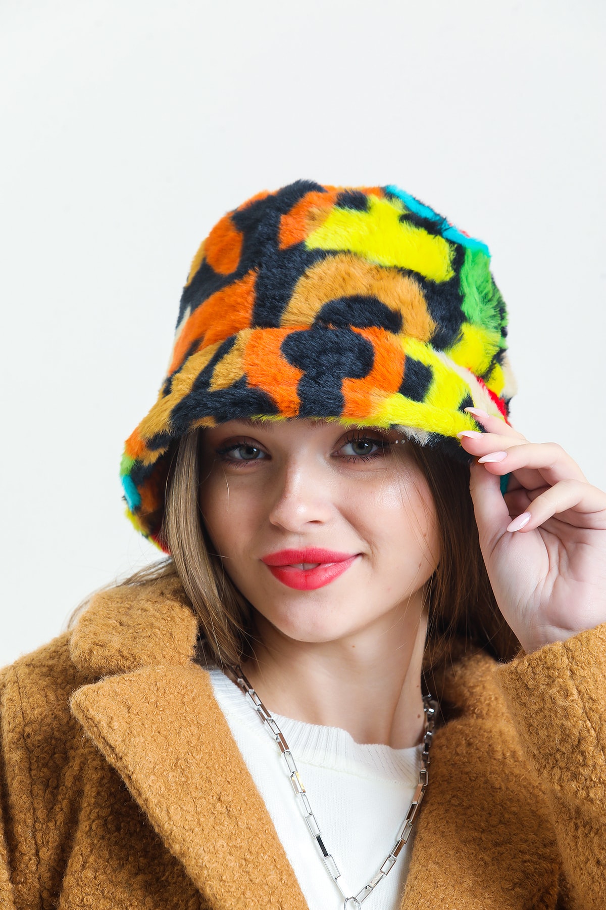 Moda Kızı Butik Renk Desenli Kova Model Balıkçı Bucket Hat Şapka Fiyatı ...