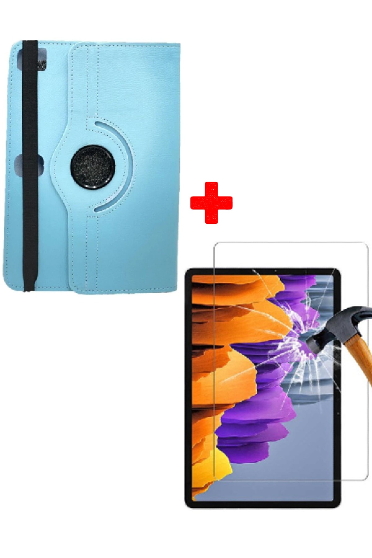 Alcatel 1t 10" 2020 Smart 8092 Universal Kancalı Tablet Kılıfı + Nano ...