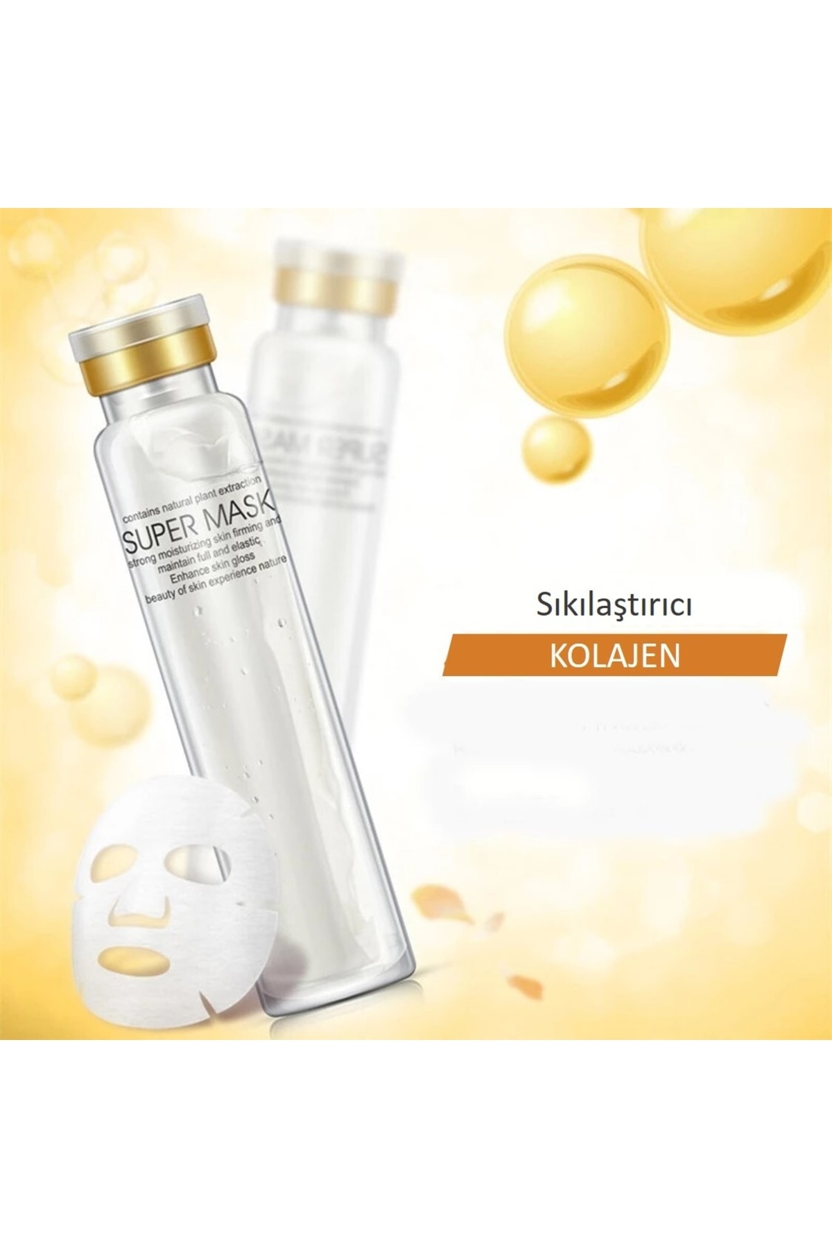 BIOAQUA Kolajen Ve Hyalüronik Asit 2in1 Maskeli Super Spa Serum Seti 2 ...