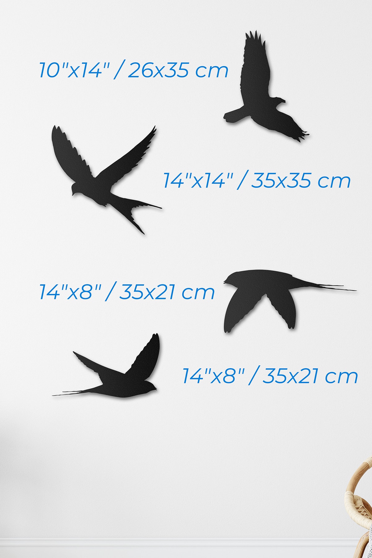 Morimora Flying Birds Metal Duvar Tablosu - 4'lü - GoldFiyatı ...