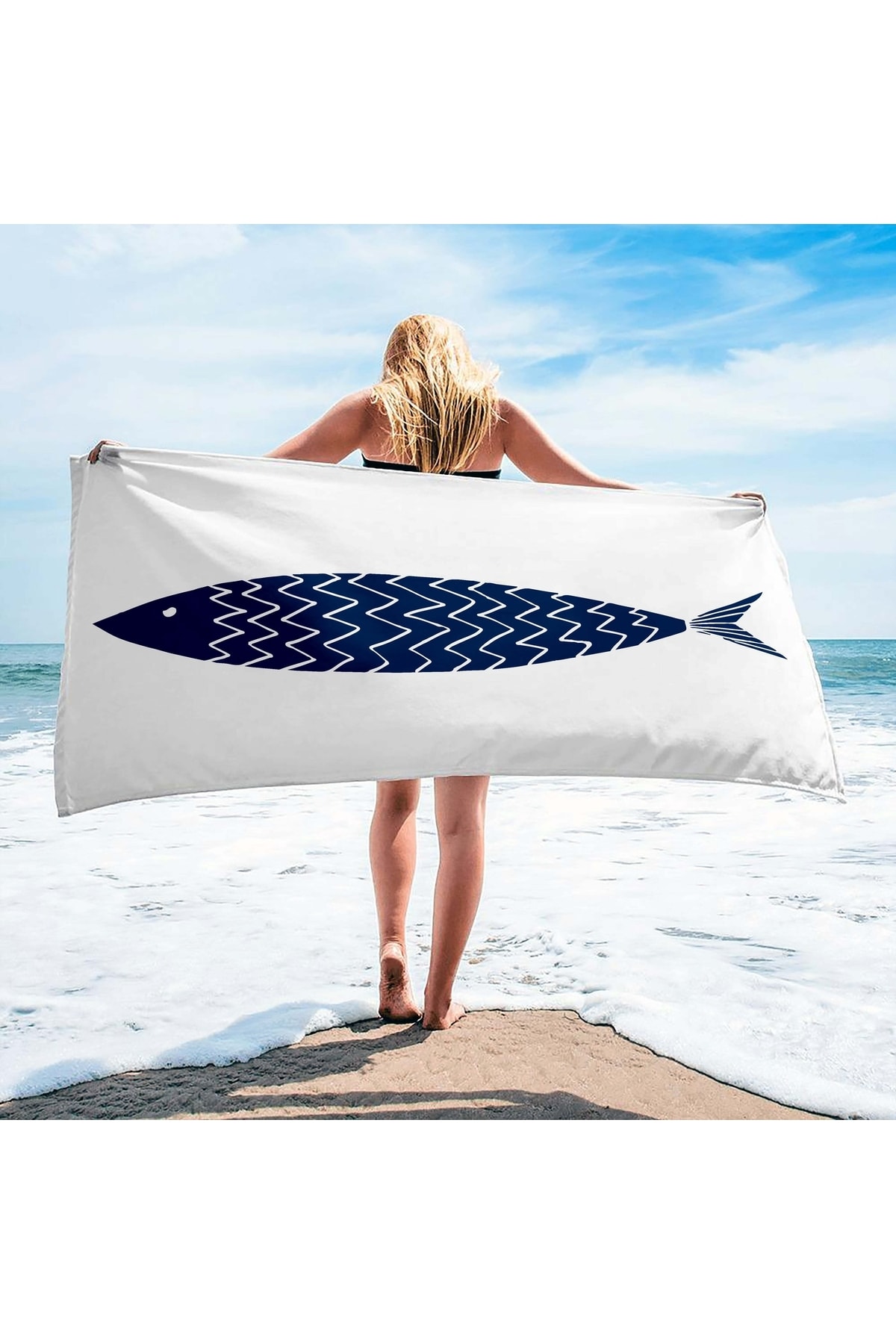 The Lucid Lab A Fish - Balıklı Plaj Havlusu - Microfiber - Fiyatı ...