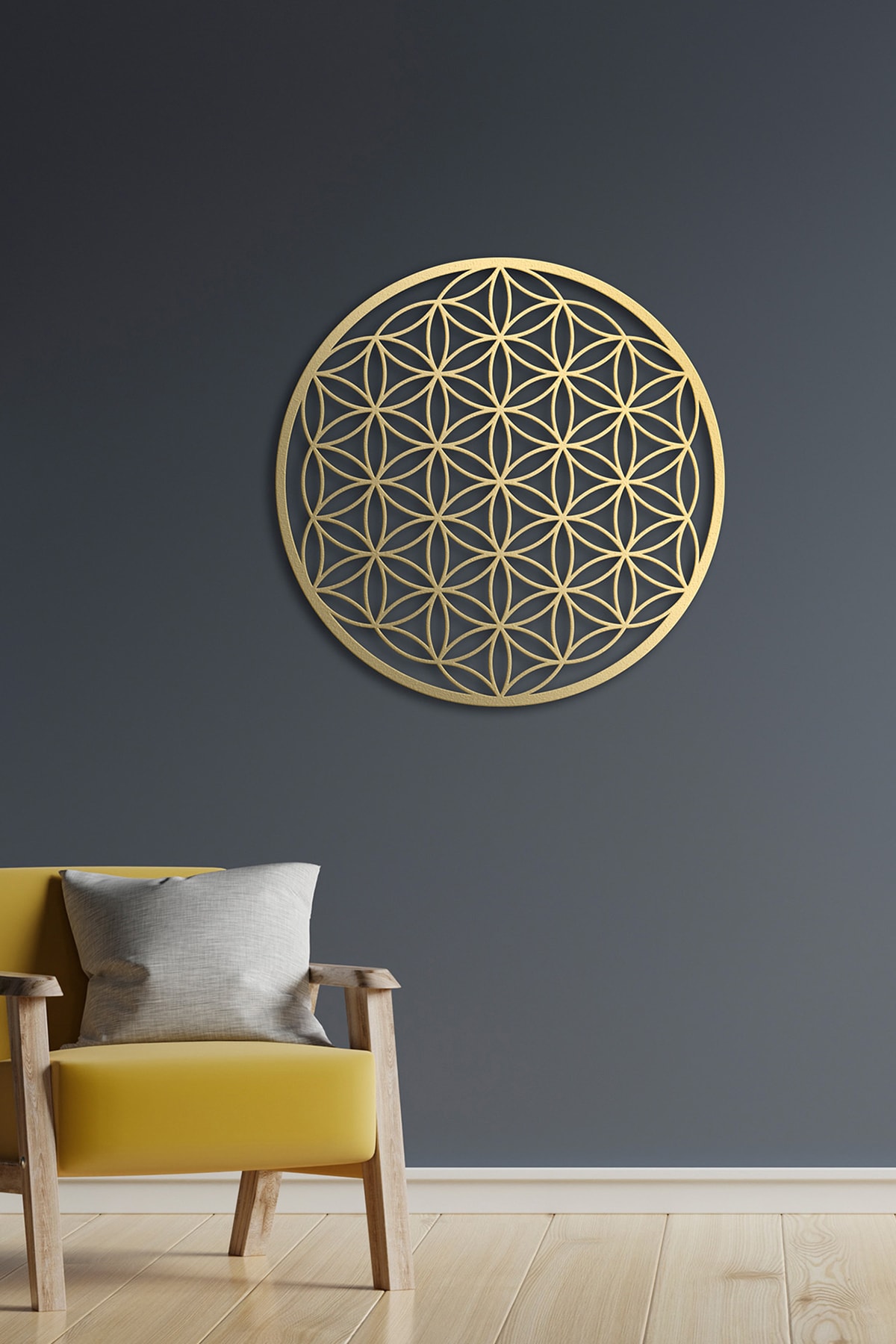 Morimora Flower Of Life Metal Duvar Tablosu - Gold - Fiyatı, Yorumları