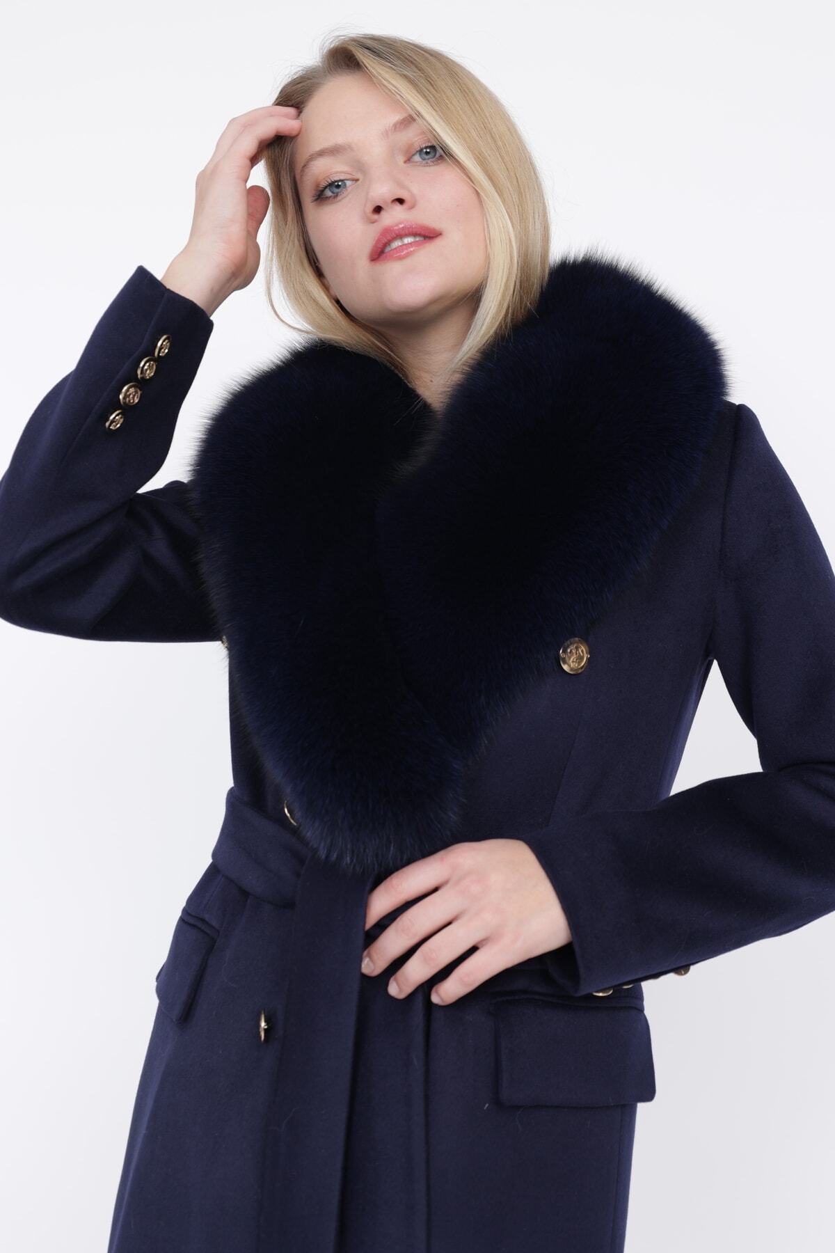 SAMUEL RHAWİ Lüks Kürk Yaka Detaylı Kumaş Kaban Fiyatı, Yorumları - Trendyol