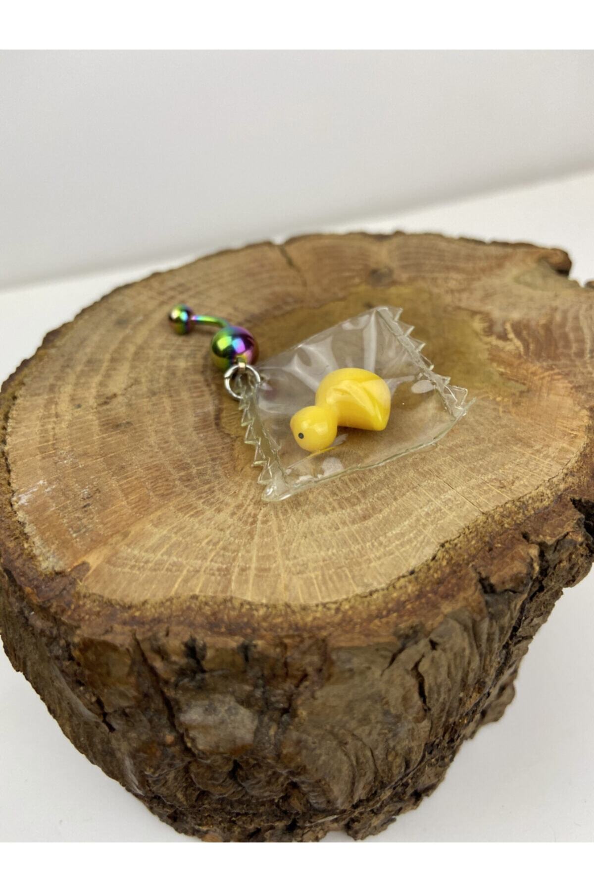 Karınca Piercing Ilginç Rubber Duck Enteresan Ördek Sallantılı Göbek ...
