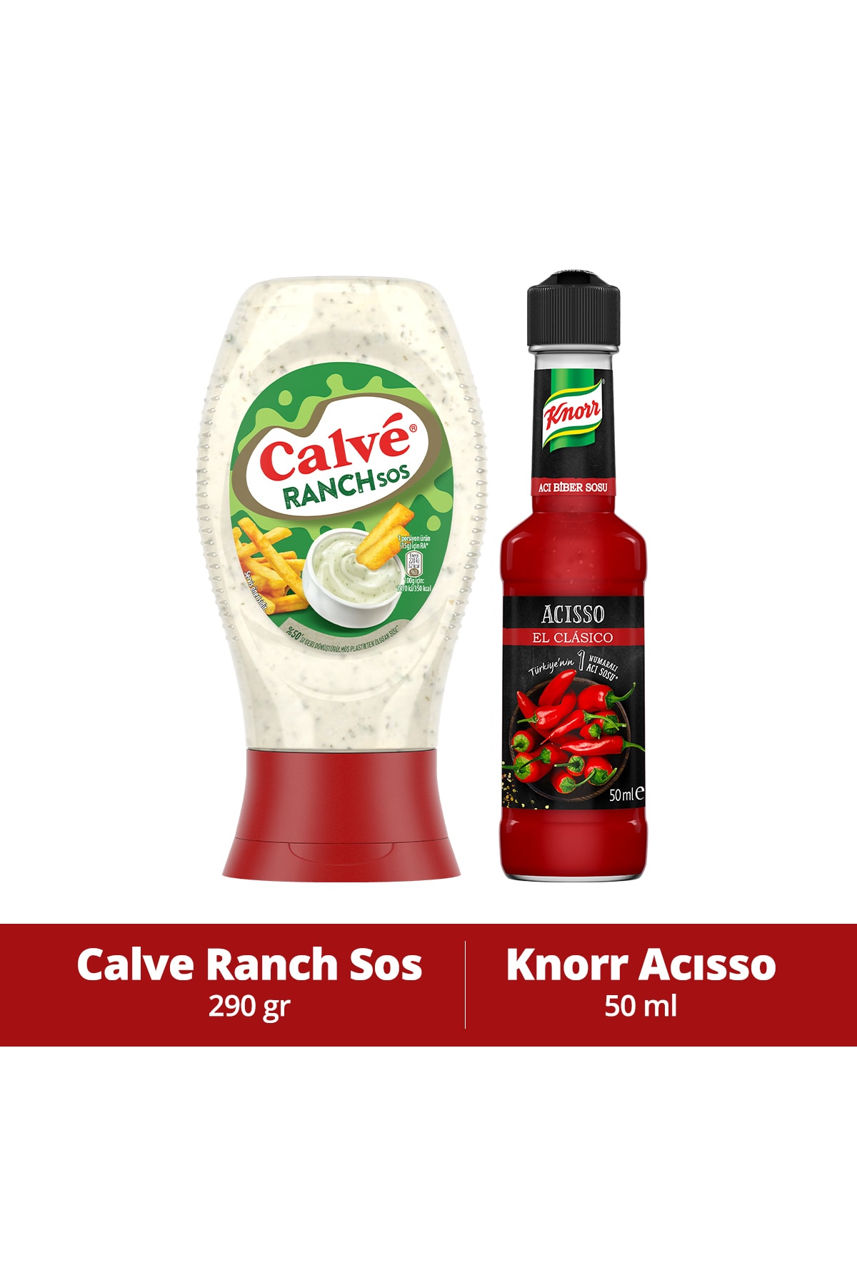 Calve Ranch Sos 245 G + Knorr Acısso 50 Mlx1 Fiyatı, Yorumları - Trendyol
