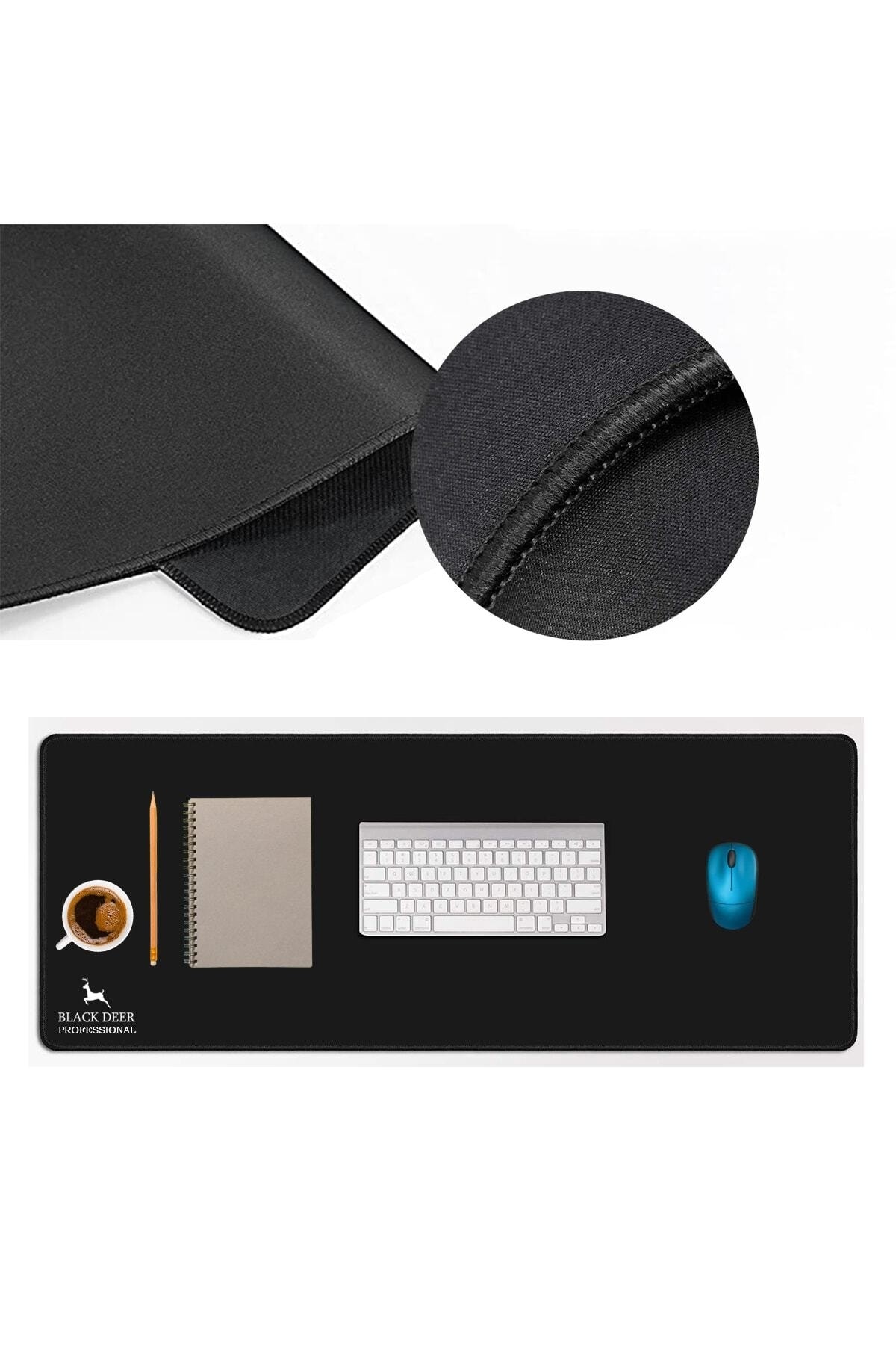 BLACK DEER Professional Siyah Large Boy Gaming Mouse Pad 90x40 Cm ...