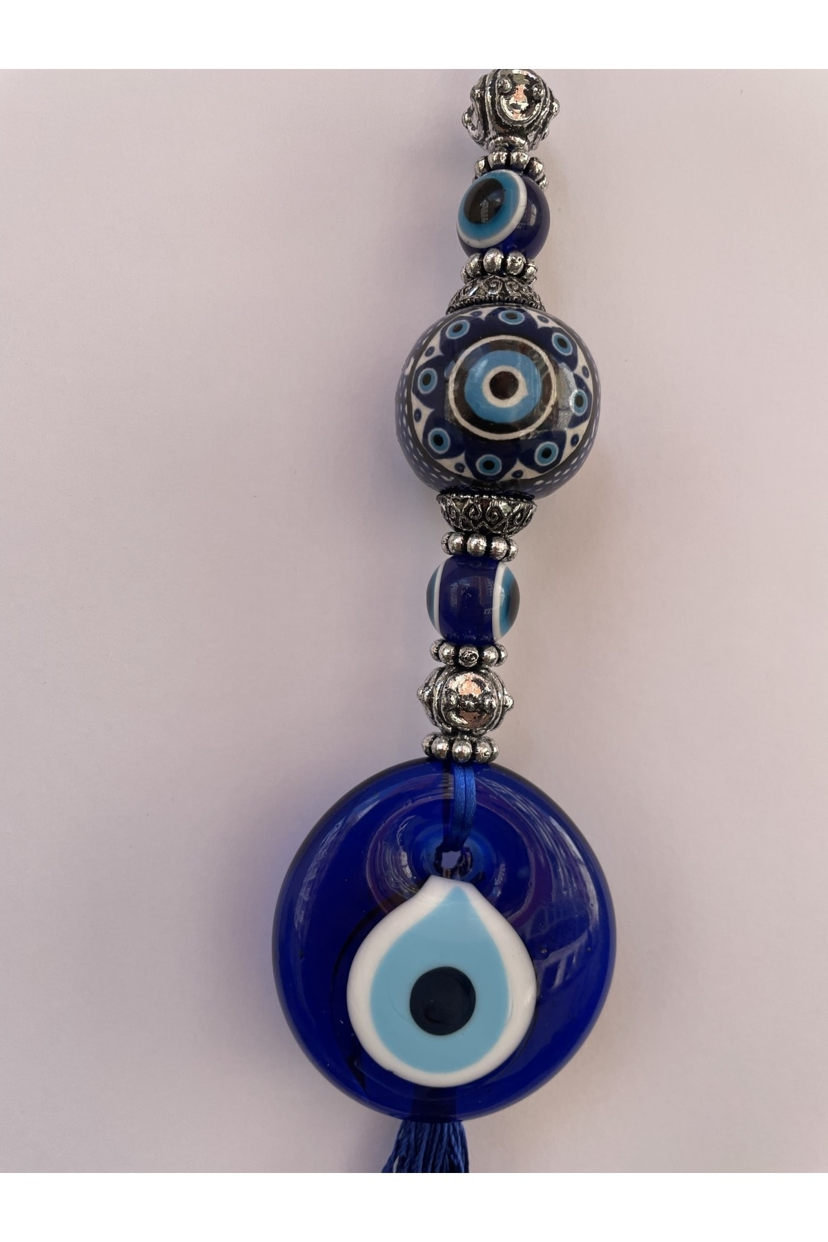 NiceandBonita Dekoratif Nazar Boncuğu, Püsküllü Duvar Süsü (30 Cm ...