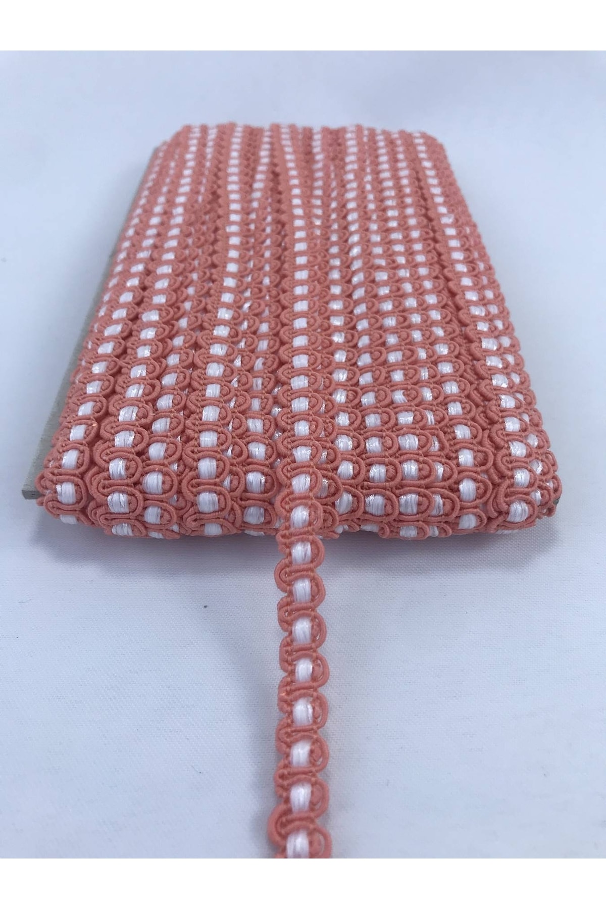 Bontex 5 Metre Paketleme Süsleme Kenar Süsü Için Yavruağzı Beyaz Kareli ...