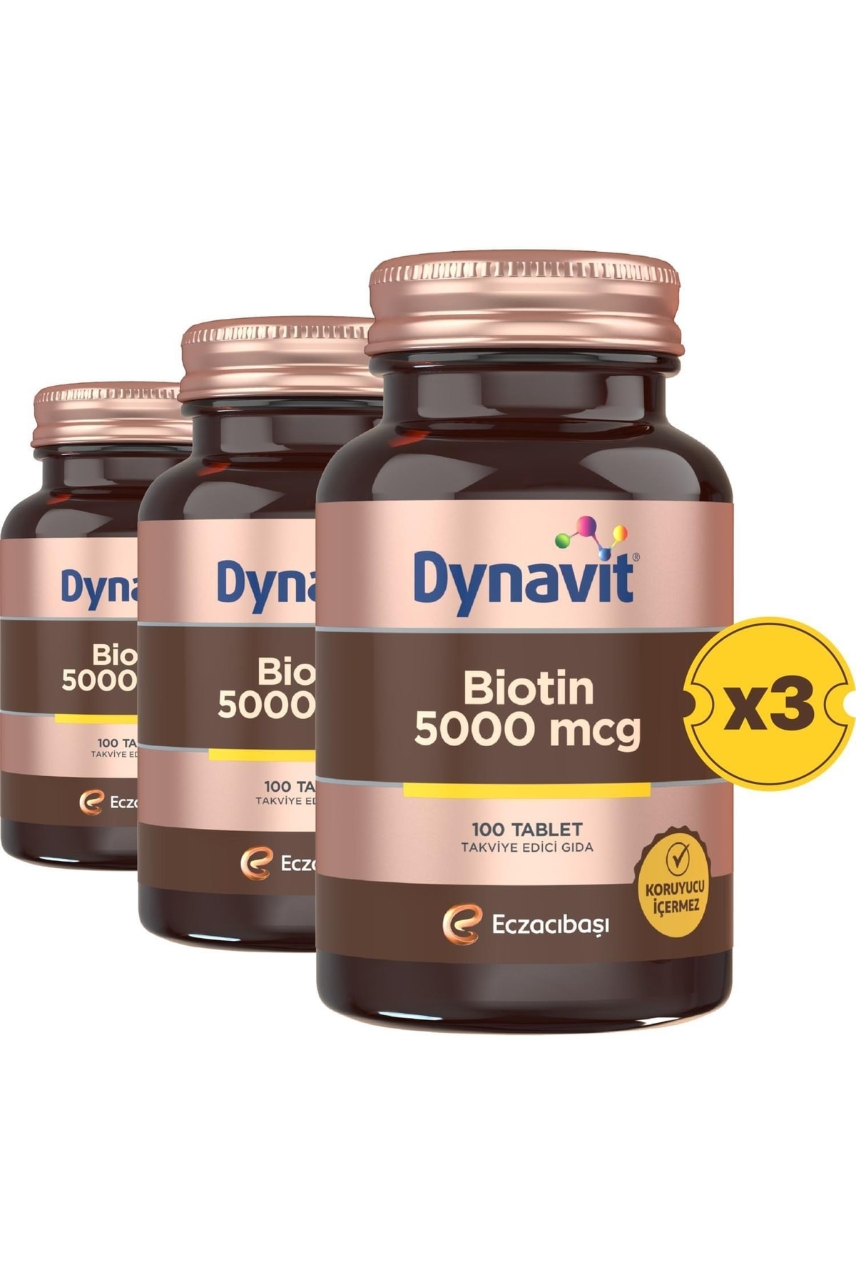 Dynavit Biotin 5000 Mcg 100 Tablet 3 Adet Fiyatı, Yorumları - Trendyol