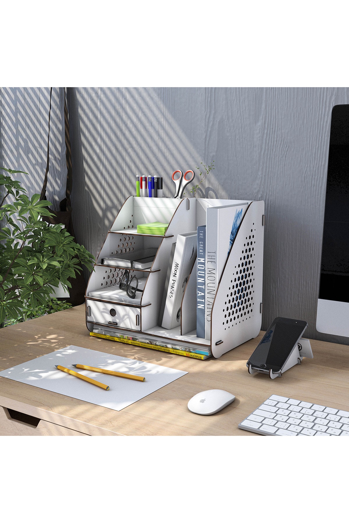 Design OTTO Focus Hexa Çekmeceli A4 Evrak Rafı Masaüstü Organizer ...