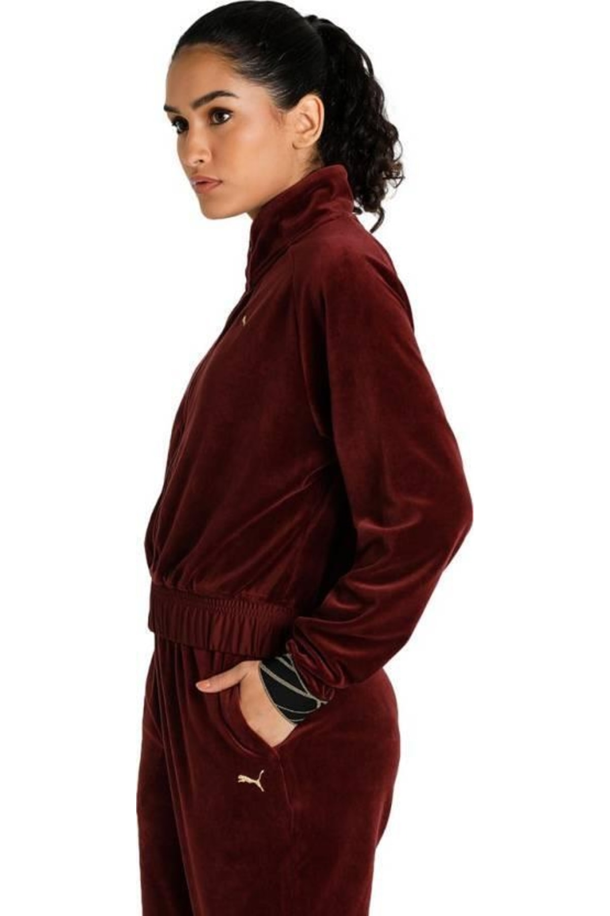 Puma Deco Glam Velour Full Zip Aubergine Fiyatı, Yorumları - Trendyol