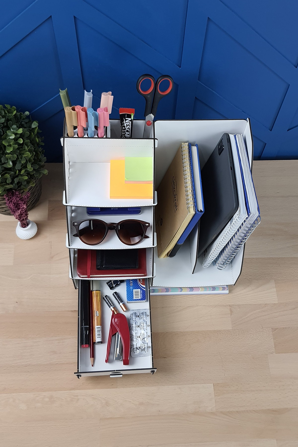 Design OTTO Focus Hexa Çekmeceli A4 Evrak Rafı Masaüstü Organizer ...