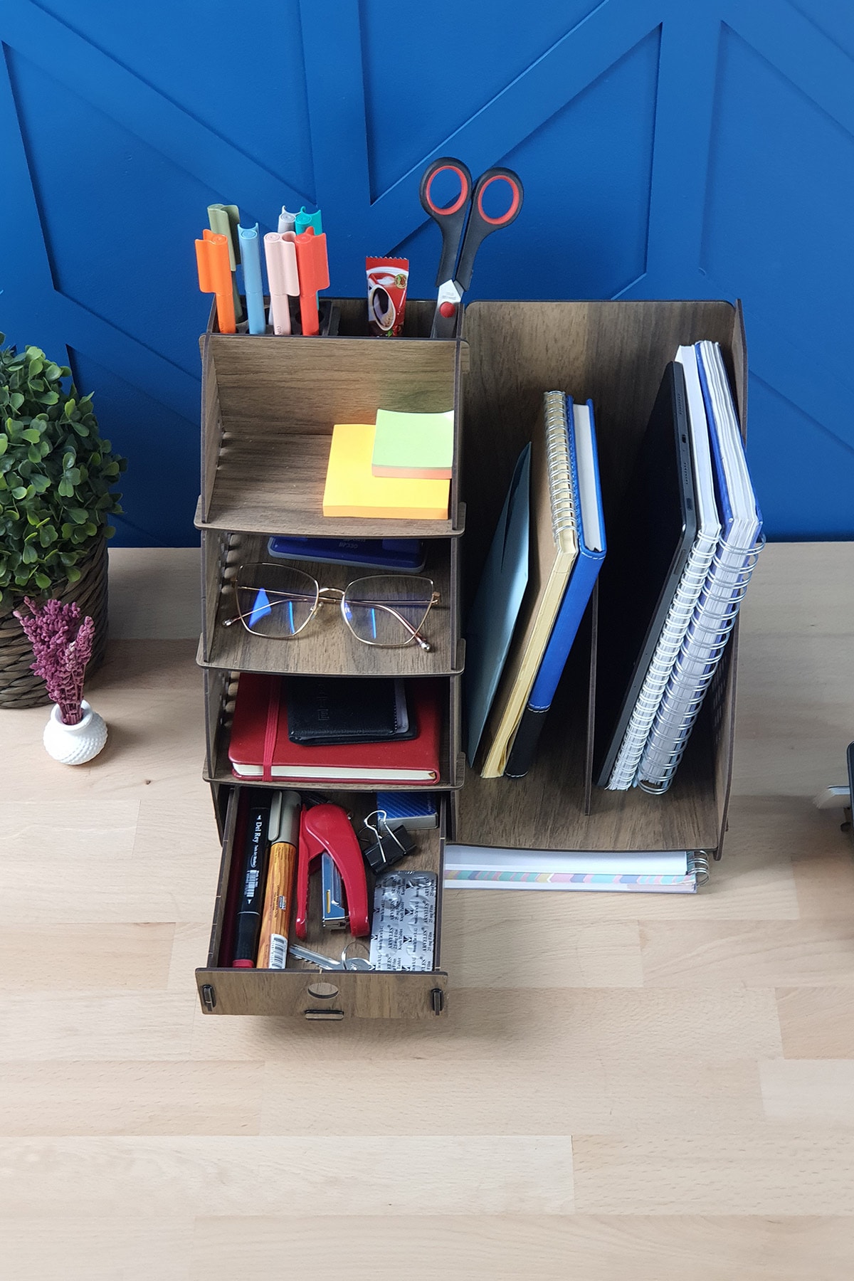 Design OTTO Focus Hexa Çekmeceli A4 Evrak Rafı Masaüstü Organizer ...