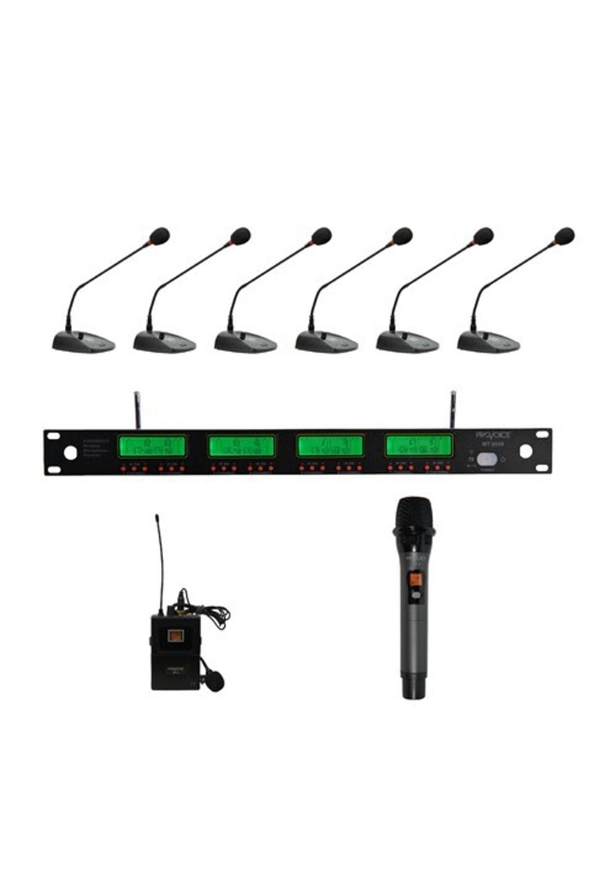 Provoice Mt-8000-8eyk Kablosuz 6 Masa 1 El 1 Yaka Mikrofonu - Fiyatı ...