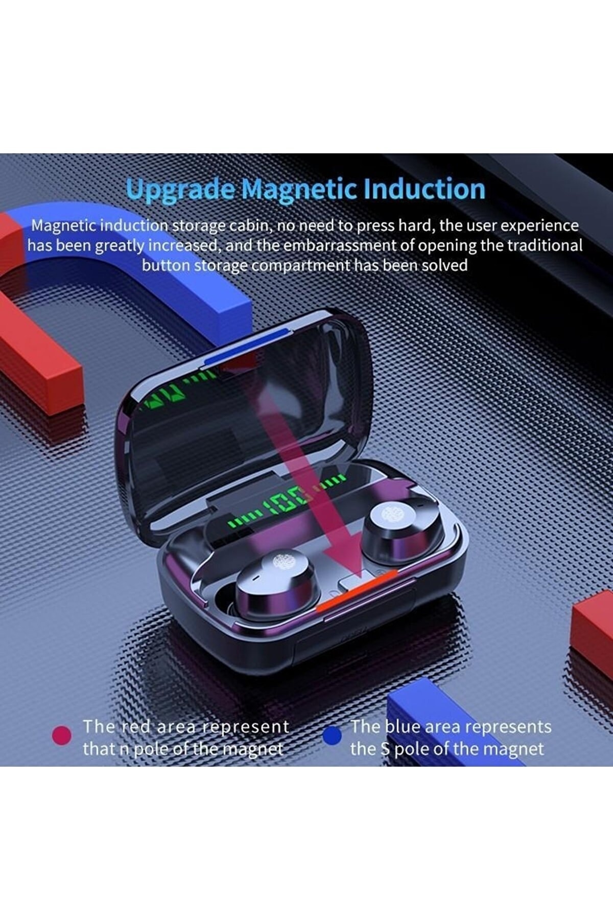 Dynego M5 Tws Kablosuz Bluetooth Kulaklık 5.1 Powerbanklı Stereo Kulak ...