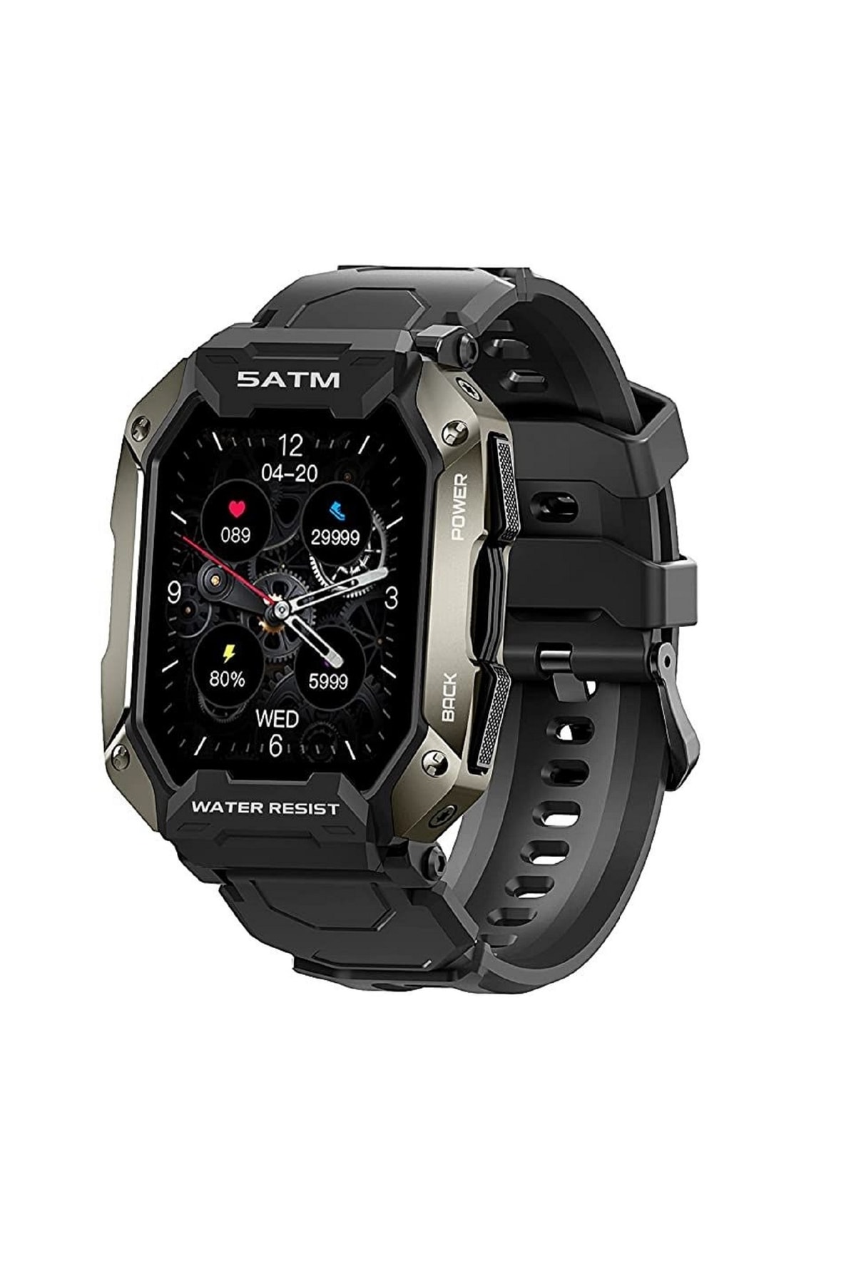 techno teak Satm Tankm3 Tank Smart Watch, Taktik Askeri-izci-kampçı ...