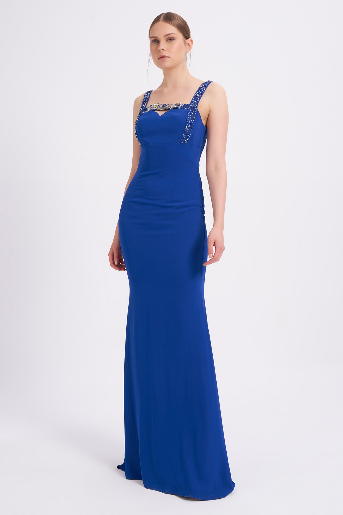 Balizza Blz-taş Işlemeli Askılı Uzun Elbise - Fiyatı, Yorumları