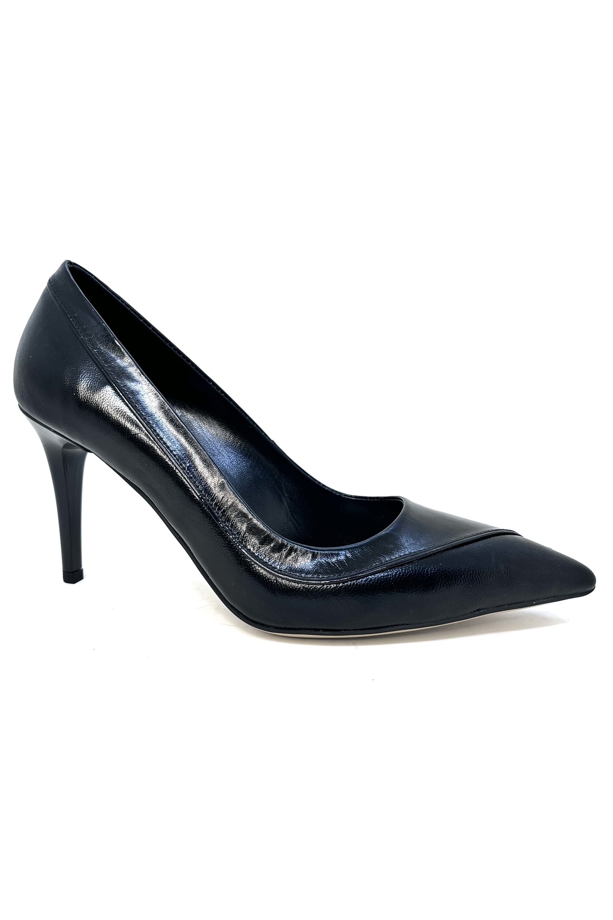 D&A İzland Shoes Kadın Siyah Renk Zarif İnce Topuk Hakiki Deri Stiletto ...