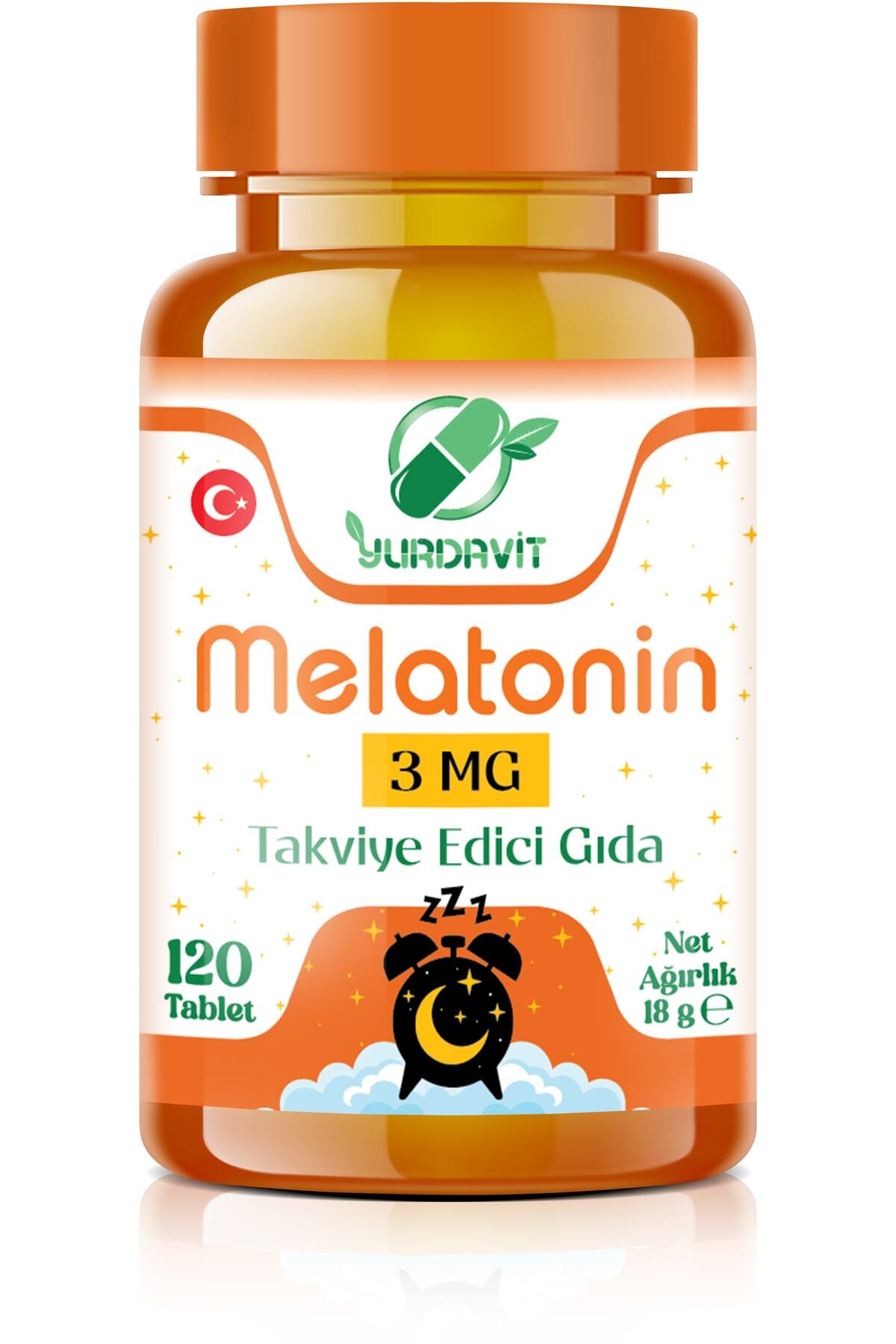 Yurdavit Melatonin 3 Mg 120 Tablet Made In Türkiye Fiyatı, Yorumları ...