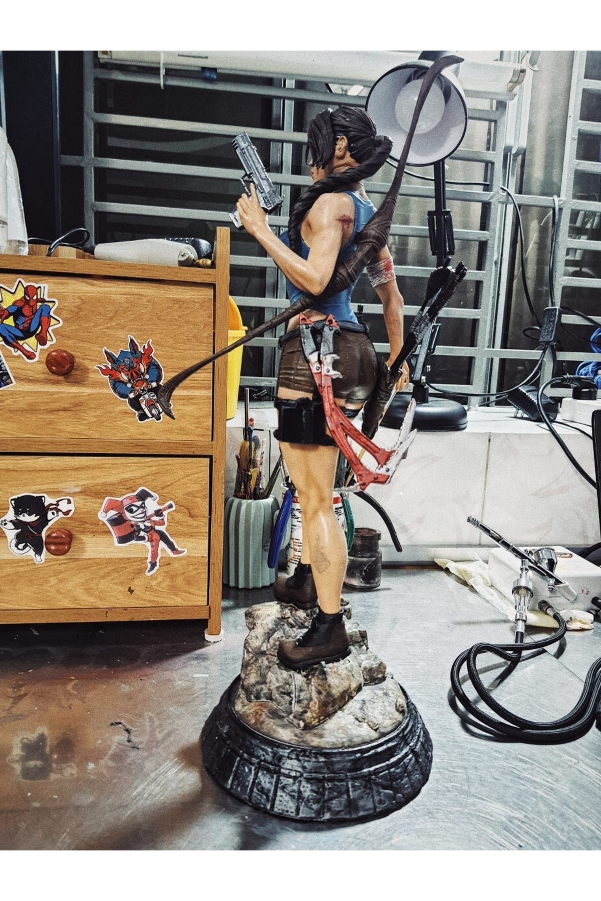 TuransoyCraft Lara Croft Tomb Rider Boyalı Figür 25 cm Dev Boy - Fiyatı, Yorumları