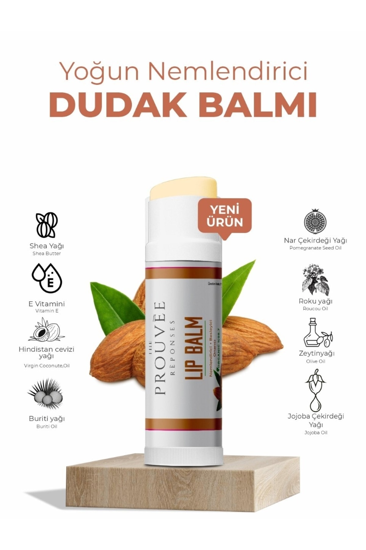 The Prouvee Reponses Tatlı Badem Aromalı Organik Içerikli Dudak Bakım ...