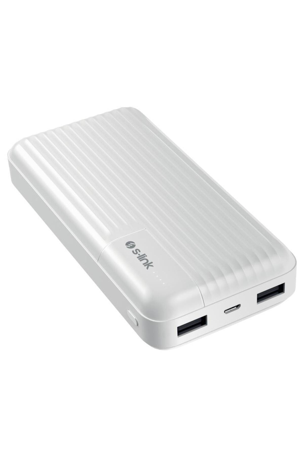 S-Link G201 20000mah 2-usb Çıkış + 1-micro Giriş Beyaz Taşınabilir Pil ...
