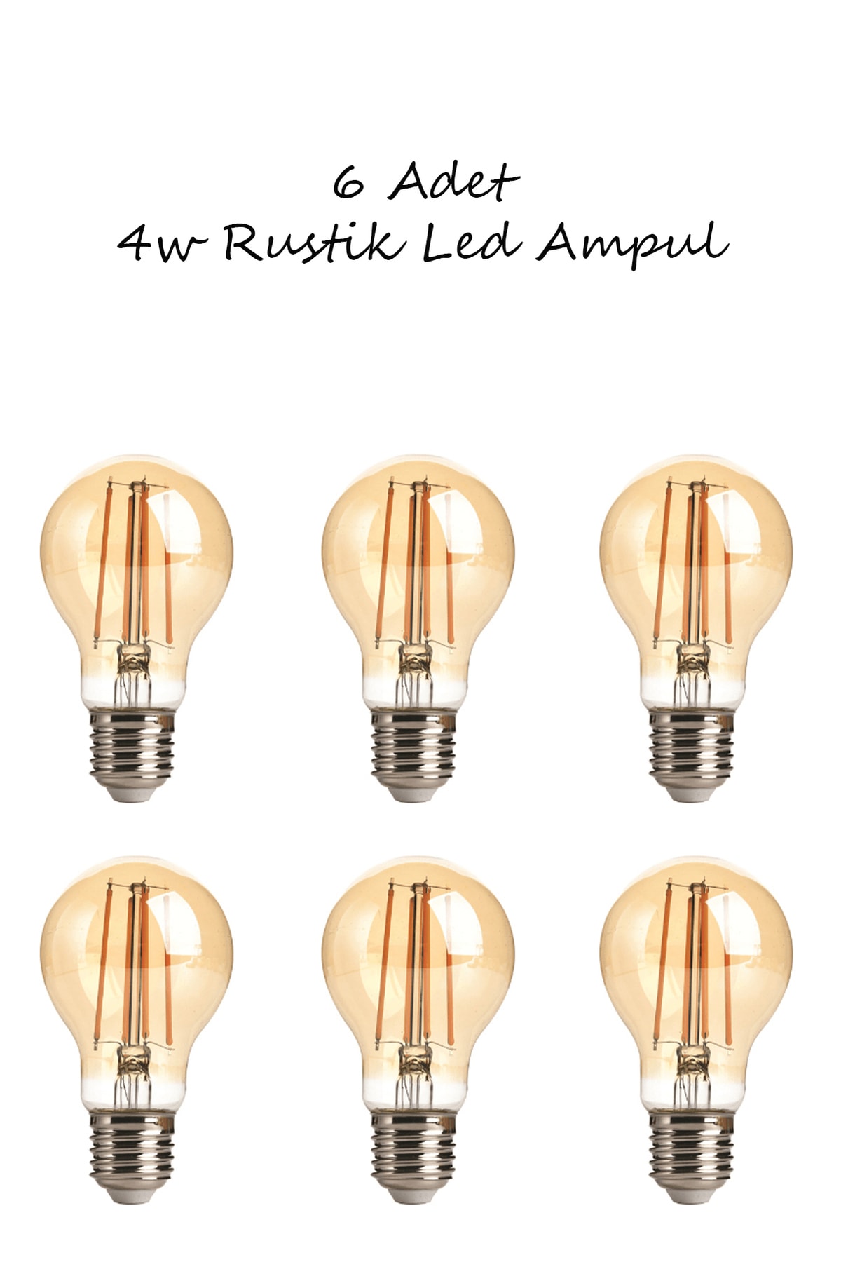 Cata 6 Adet 4w Rustik Led Ampul St60 / Ct-4285 - Fiyatı, Yorumları
