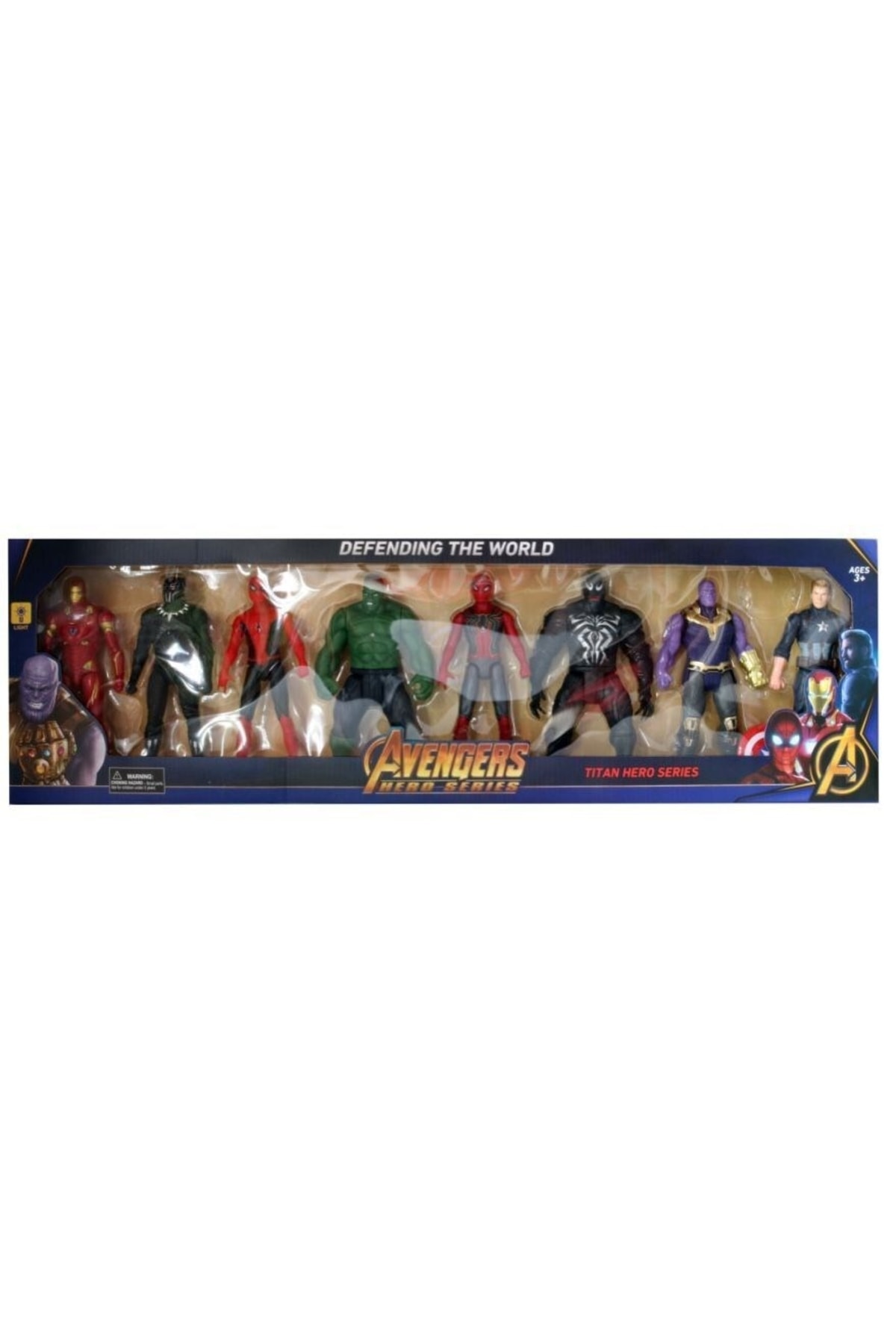 RAMO'S STORE Avengers 8'li Hulk,venom,captan Amerika,spiderman,thanos ...