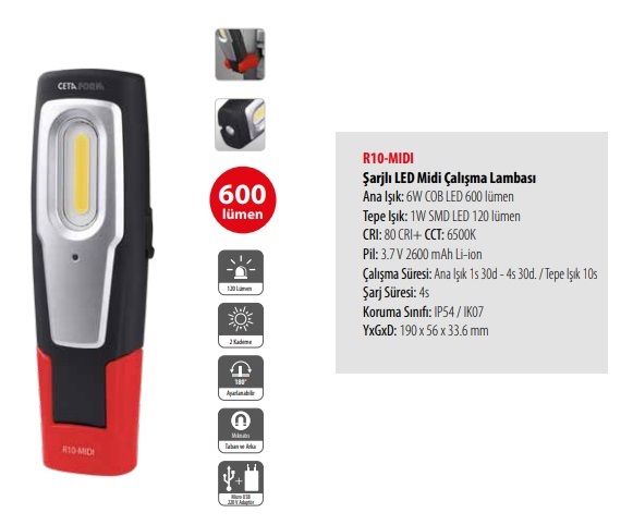 CETA FORM R10-mıdı Kablosuz Çalışma Lambası Fiyatı, Yorumları - Trendyol