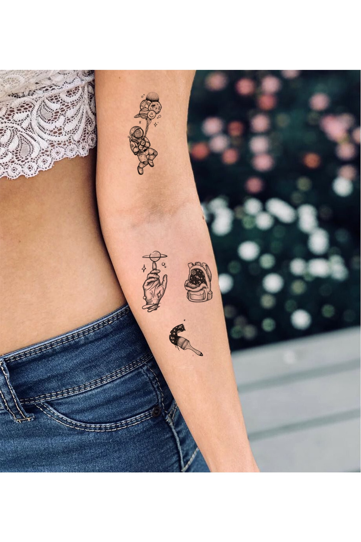 BP Tattoo Astronot Ve Gezegen Minimal Unisex Dövmeler Fiyatı, Yorumları ...
