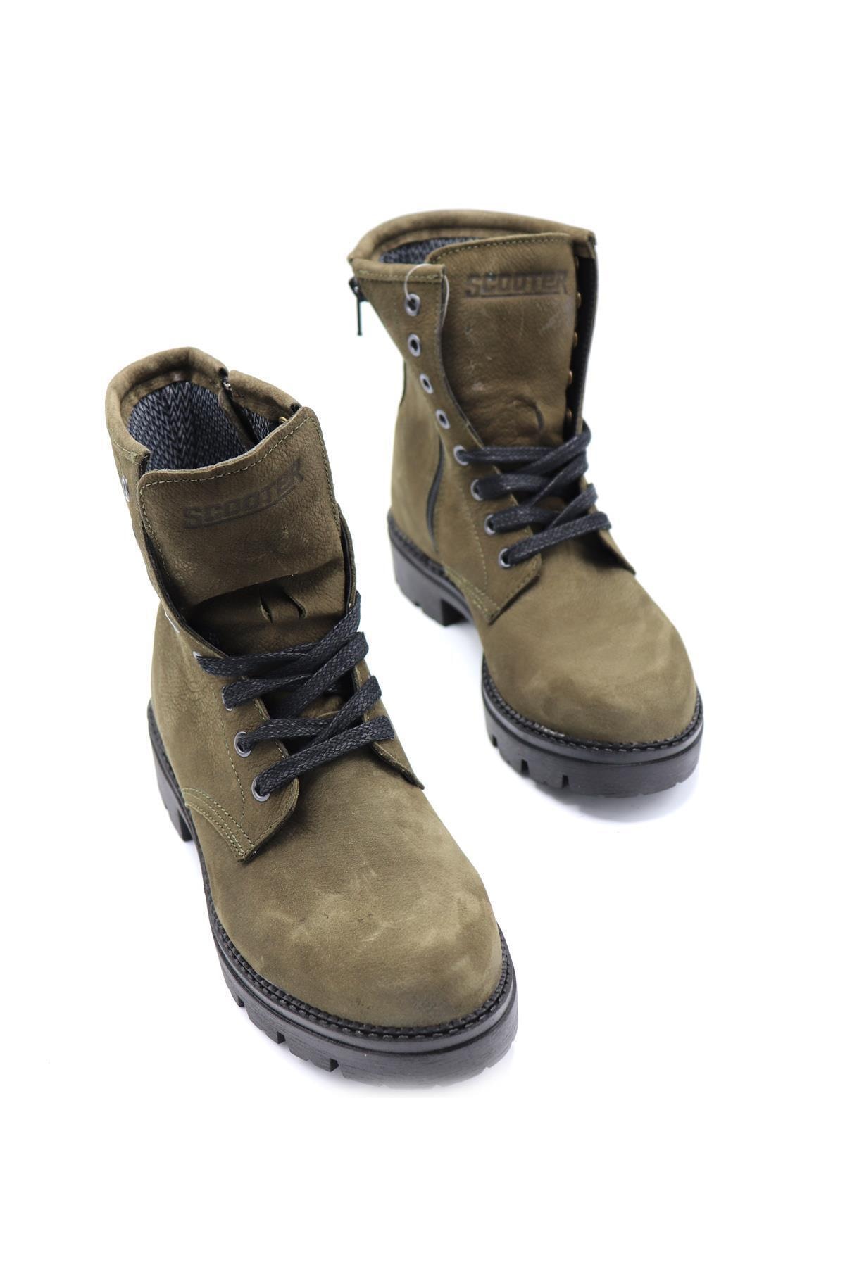 Scooter Hakı Nubuk Kadın Bot MACZ5651-HAKI NUBUK Scooter Hakı Nubuk Kadın Bot MACZ5651-HAKI NUBUK