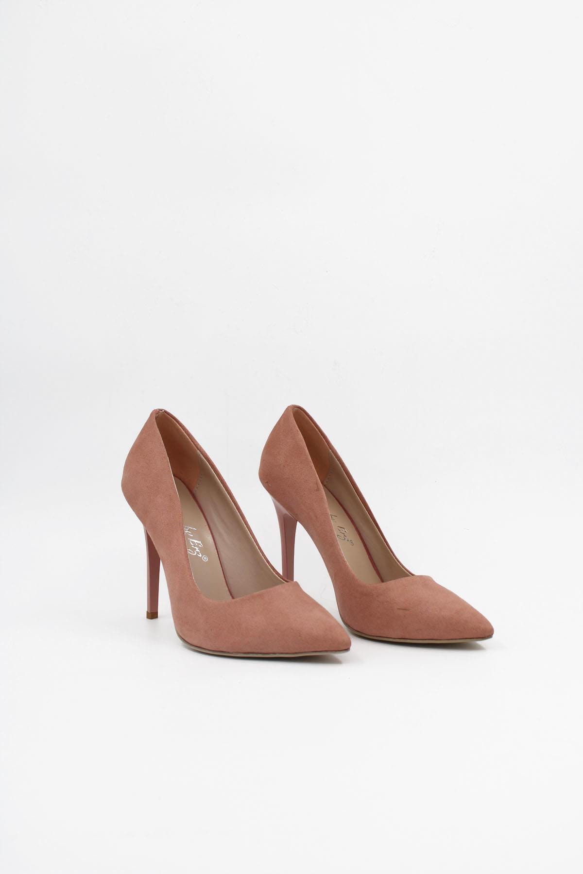 ByErz Kadın Pembe Klasik Topuklu Ayakkabı