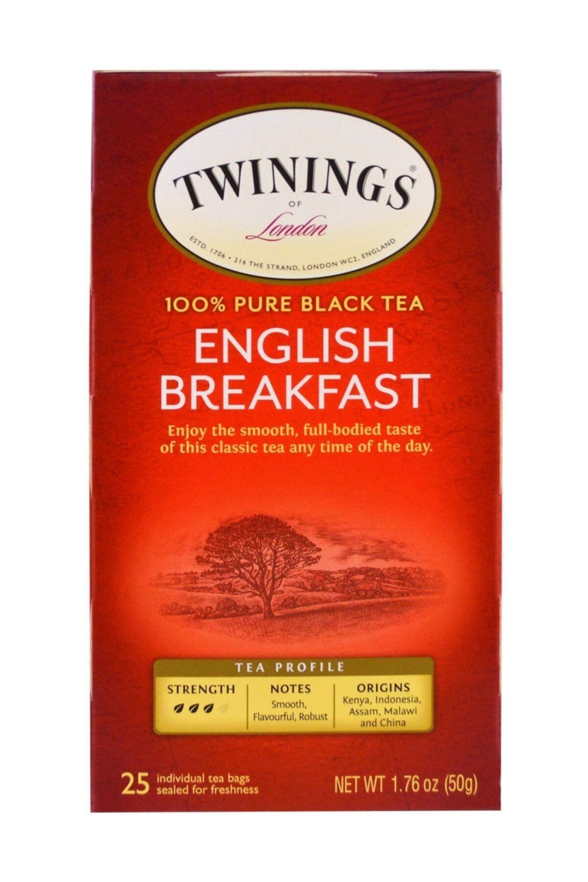 Twinings English Breakfast Tea - Ingiliz Kahvaltı Çayı 25'li Poşet Çay ...
