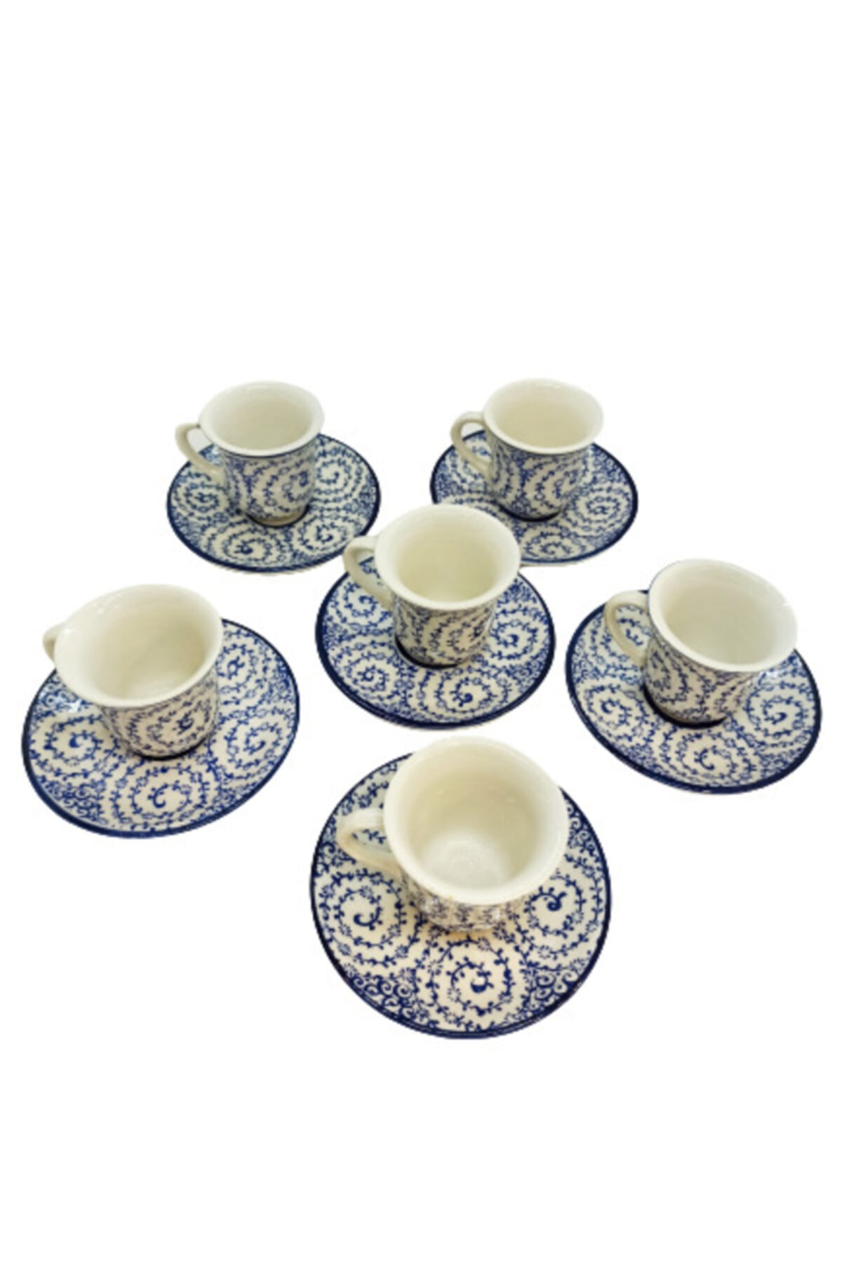 Dost Art Hediyelik 6 Kişilik El Yapımı Fırça Boyama Çini Haliç Desen ...