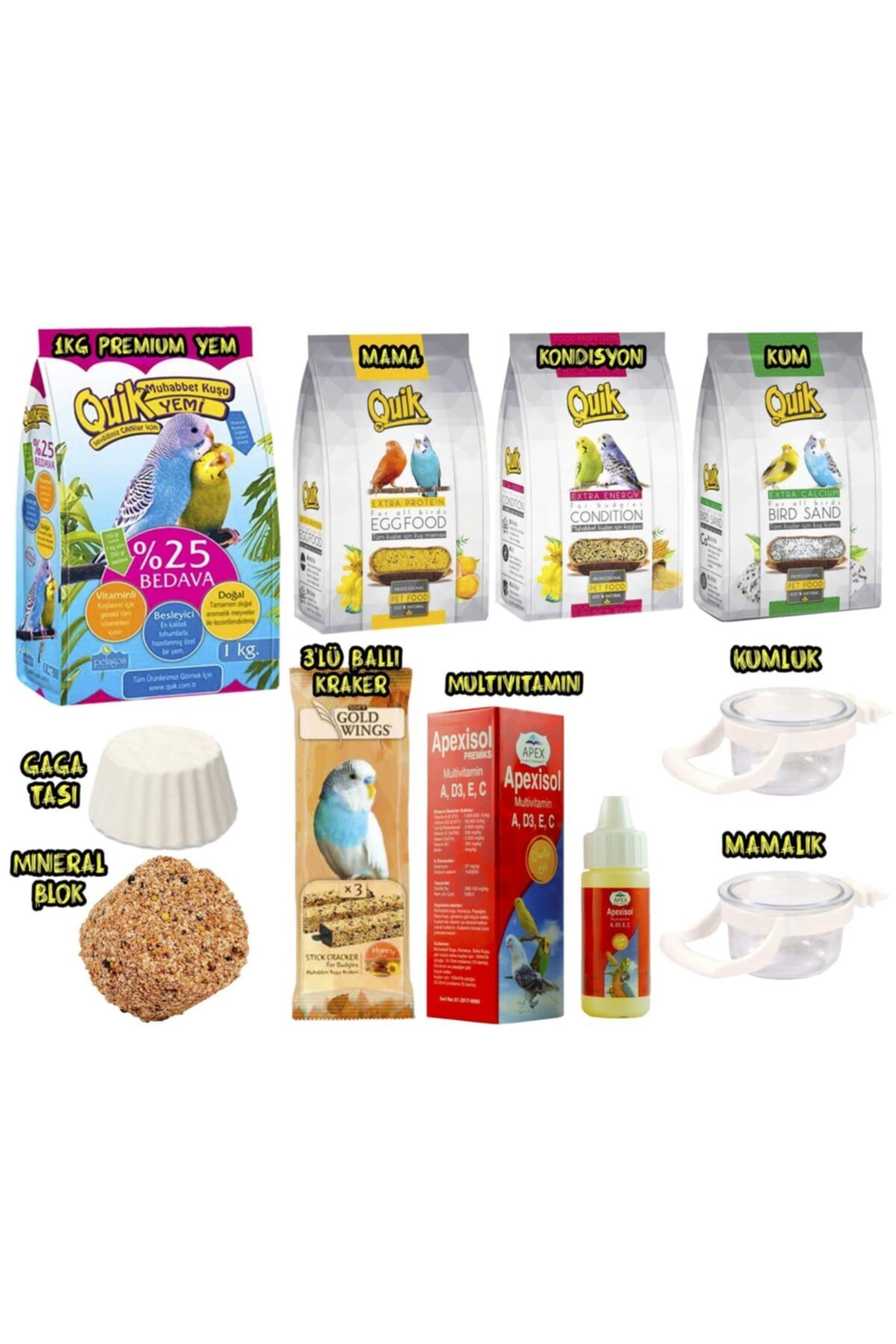 Quik Premium Muhabbet Kuşu Besin Paketi 10 Parça Fiyatı, Yorumları ...