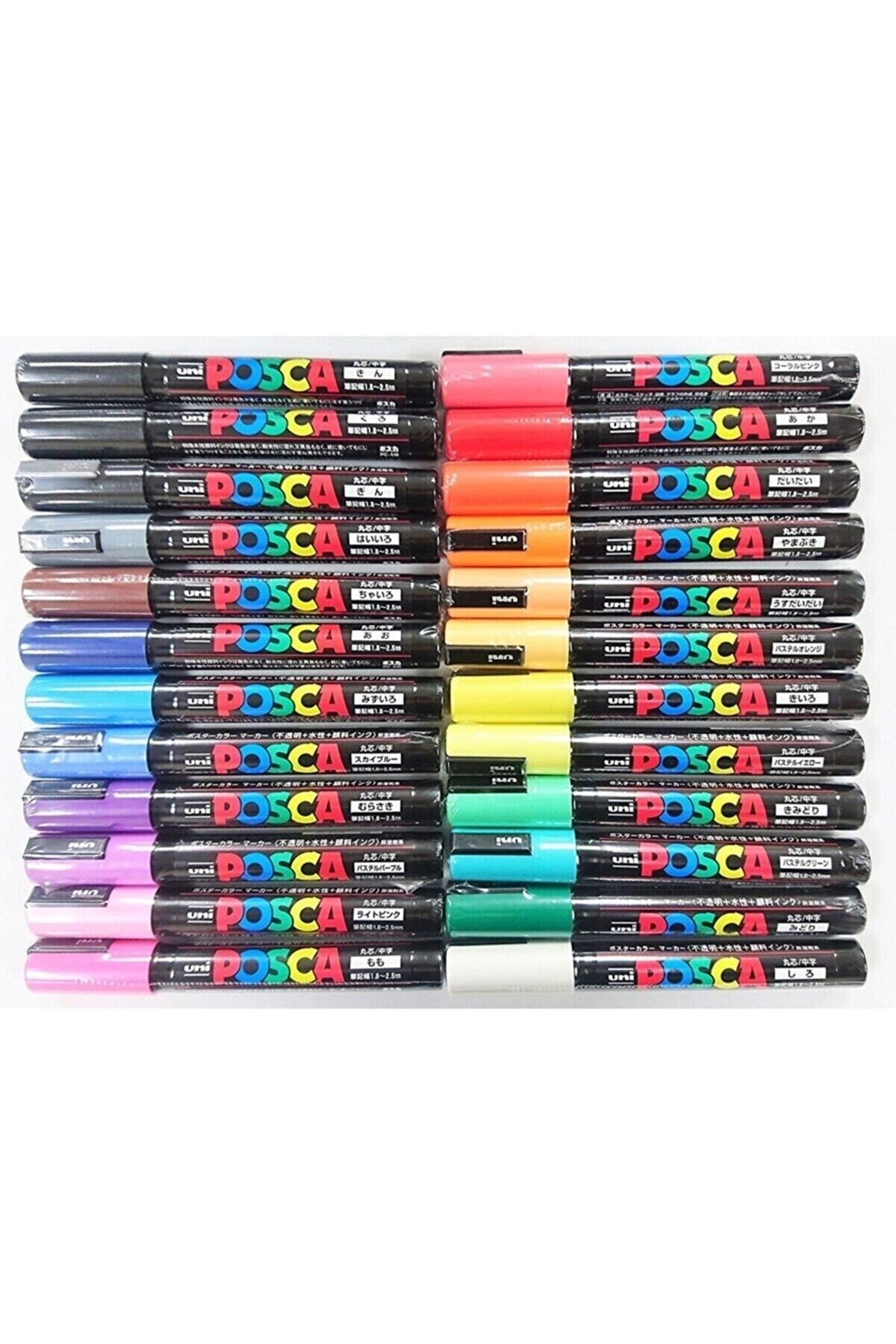 Uni Posca Marker Pc-1mr-1m 24'lü Set Fiyatı, Yorumları - TRENDYOL
